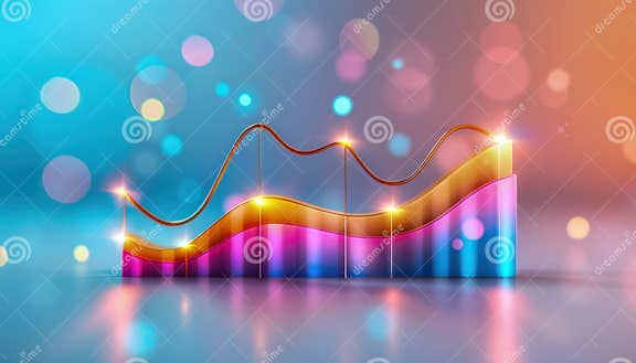 Growth Curve Illustration Visualizing Progress and Development with a ...