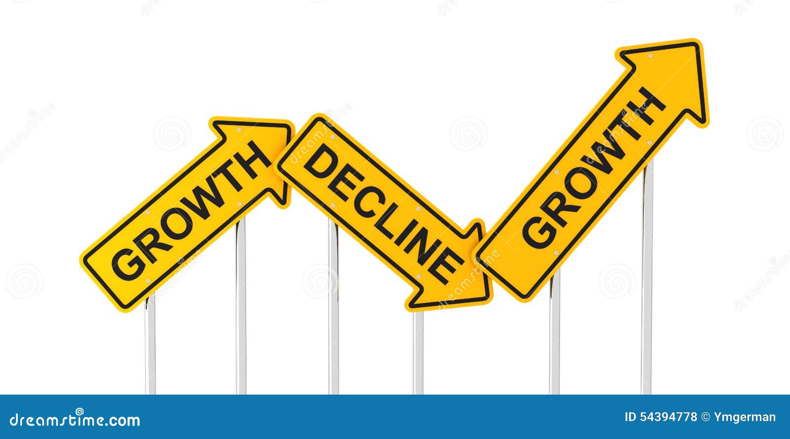 Growth and decline stock illustration. Illustration of development ...