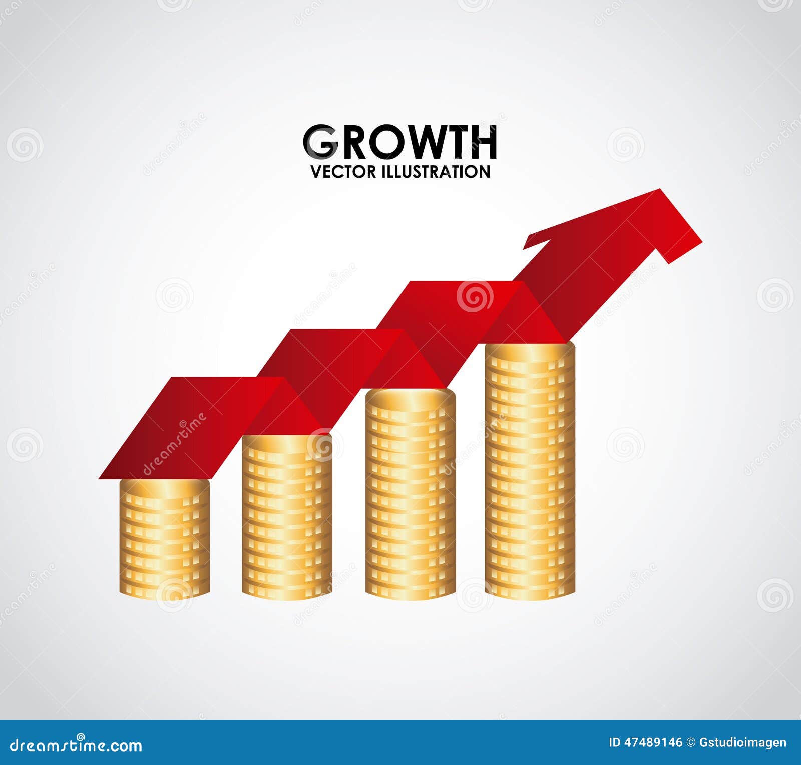 Growth design stock vector. Illustration of sign, graph - 47489146