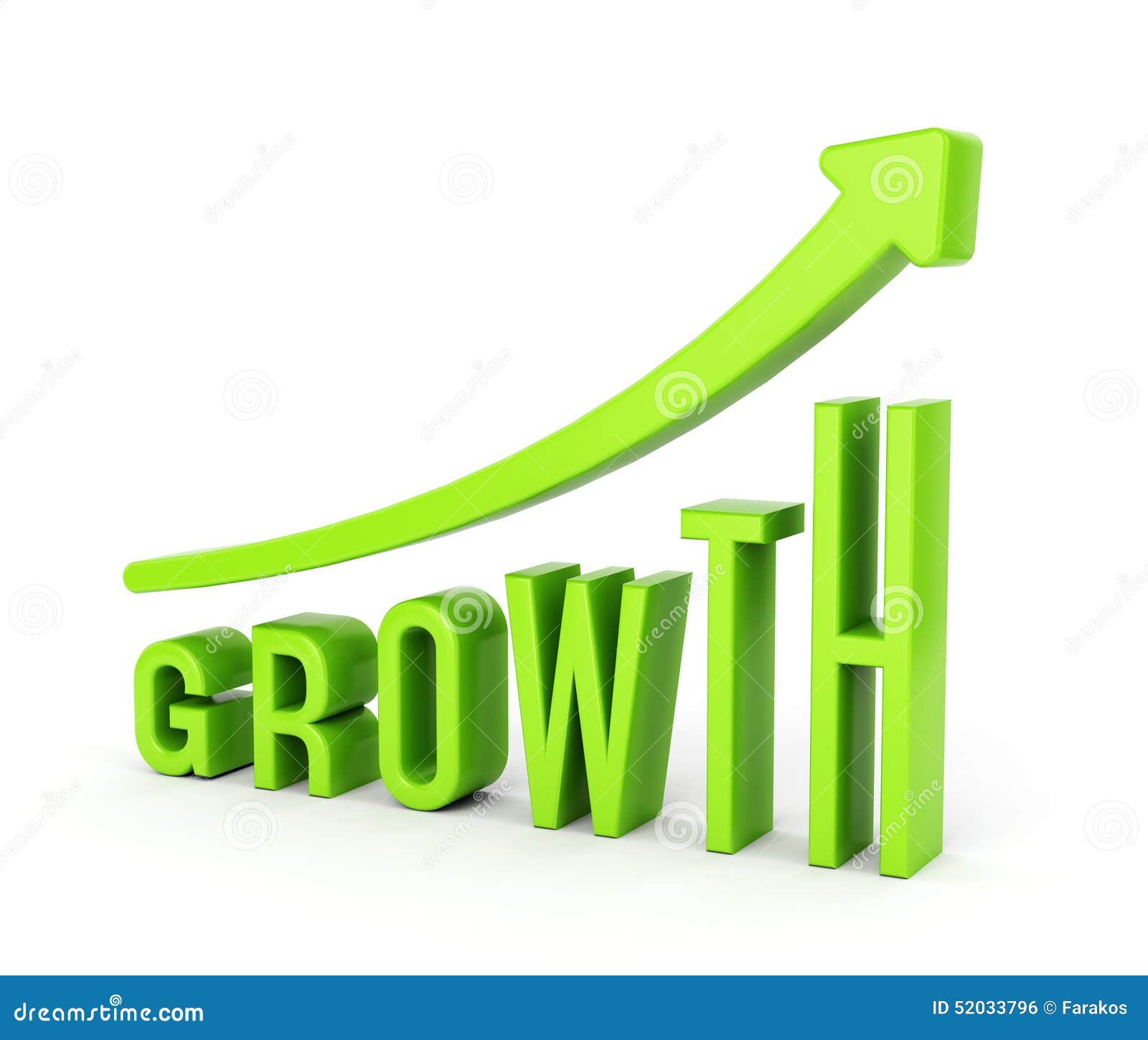 Growth diagram with arrow stock illustration. Illustration of diagram ...