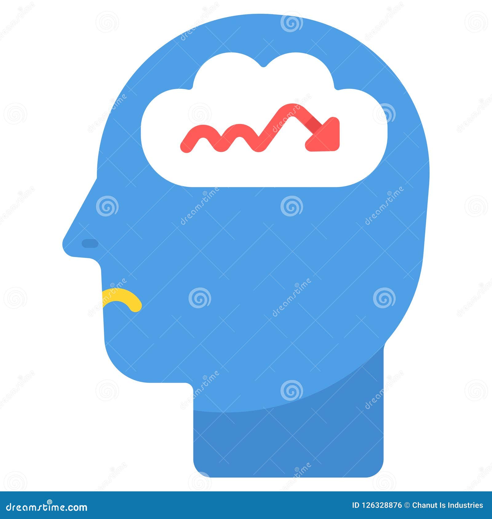 Feeling Down Flat Illustration Stock Vector - Illustration of depressed ...