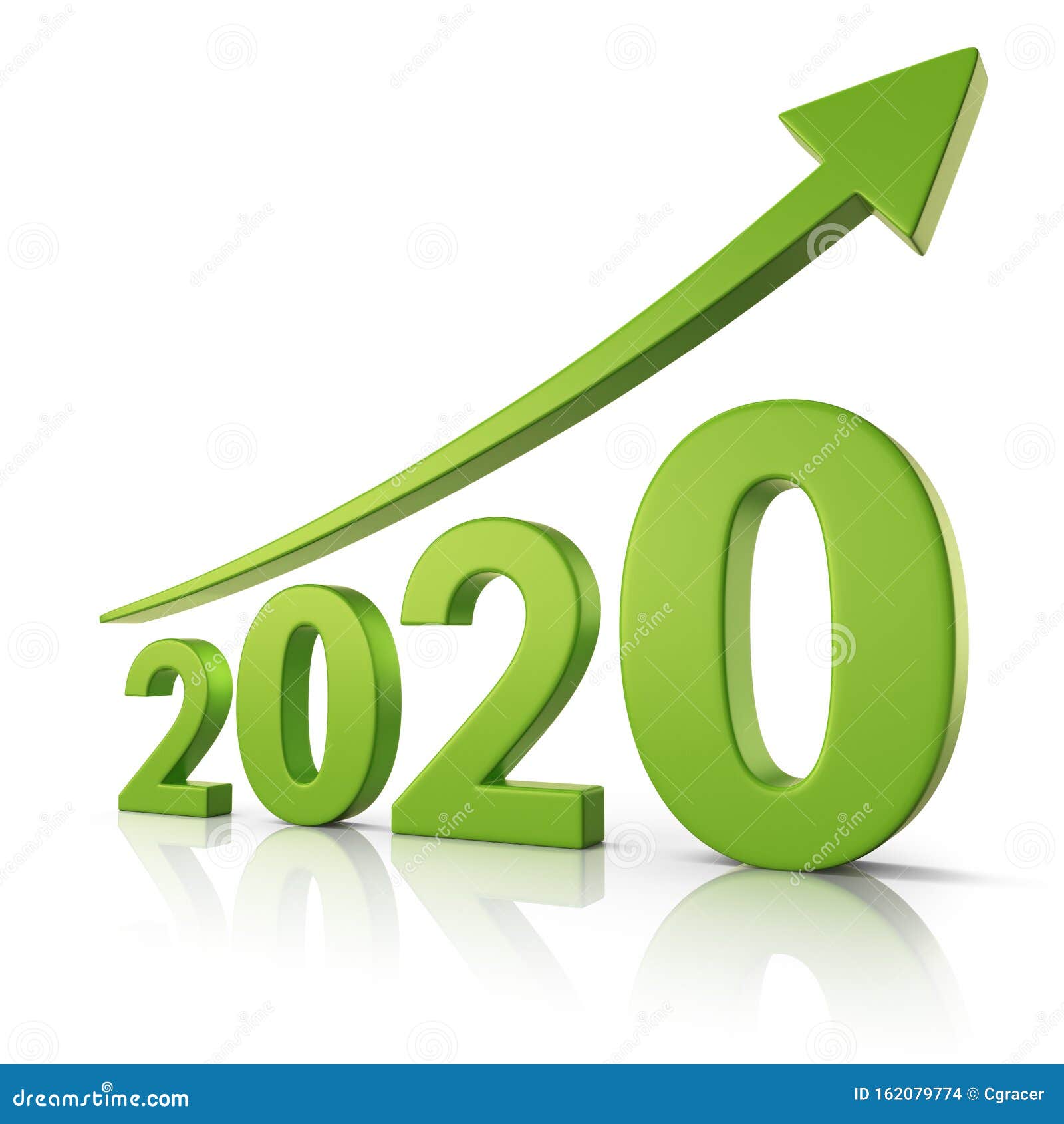2020 Growth Forecast Concept Stock Illustration - Illustration of ...