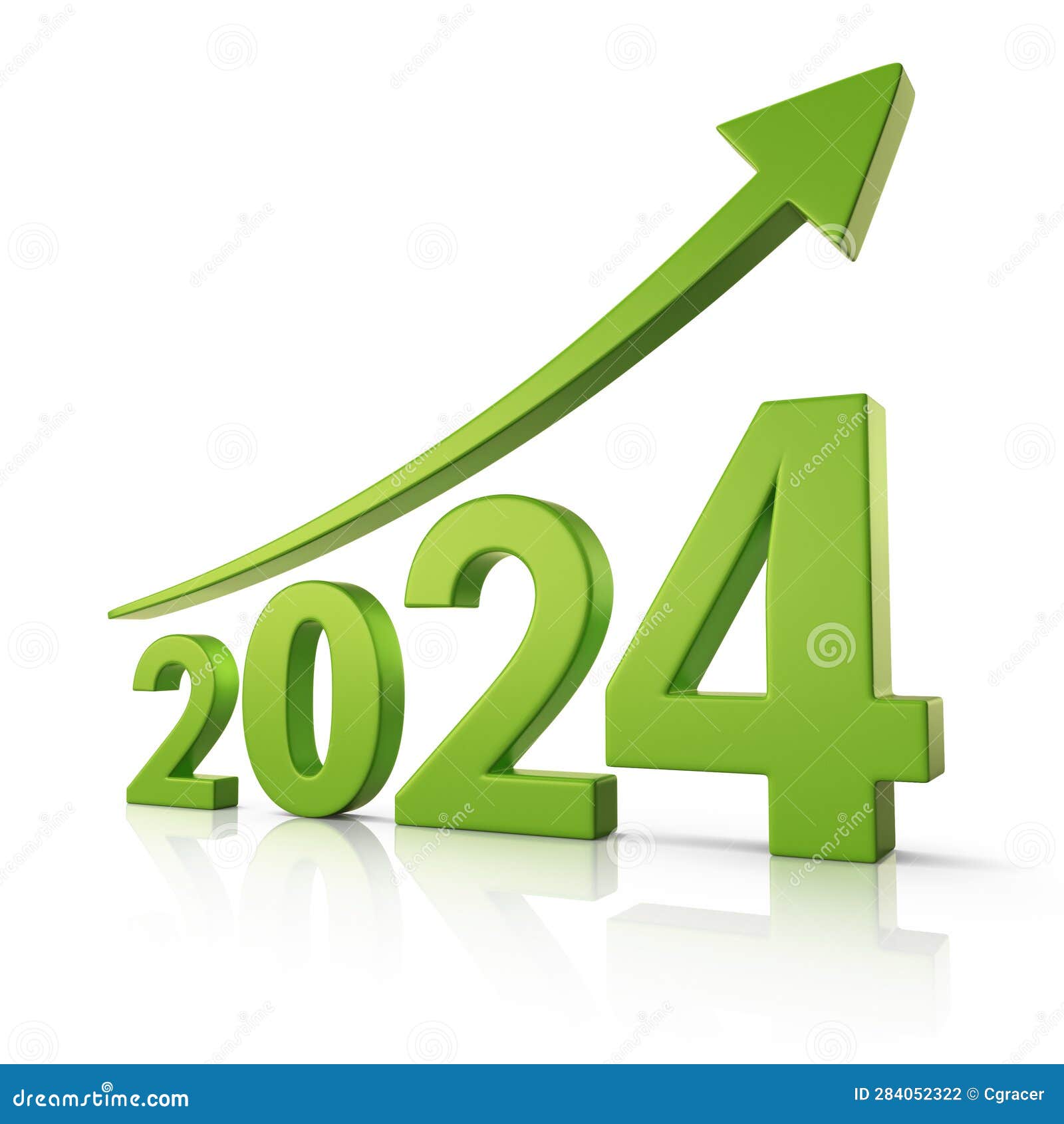 2024 Growth Forecast Concept Stock Illustration - Illustration of ...