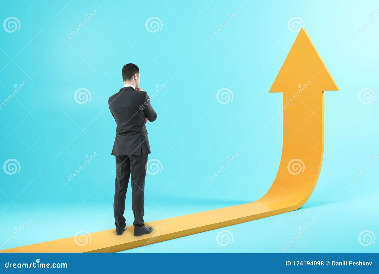 Growth and forward concept stock illustration. Illustration of analysis ...