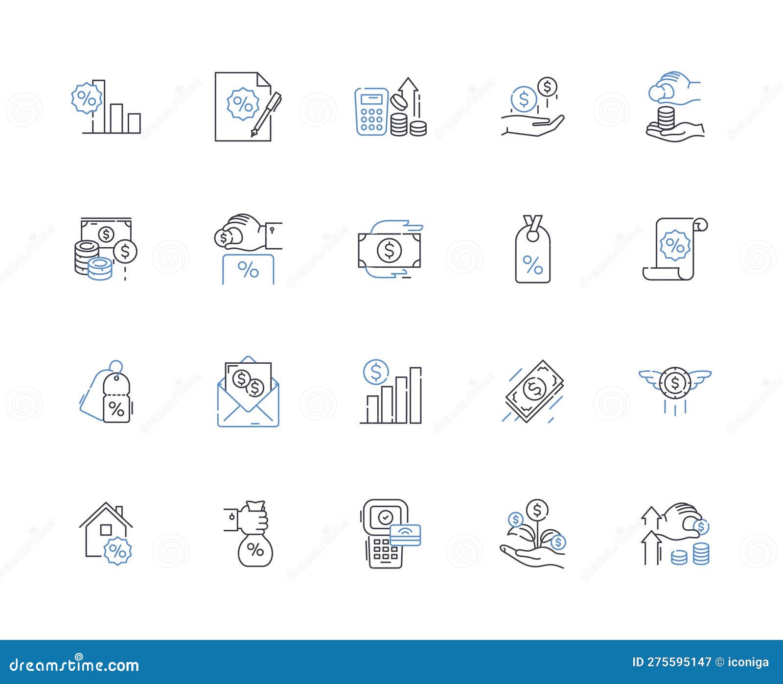 Growth Framework Line Icons Collection. Development, Strategy ...