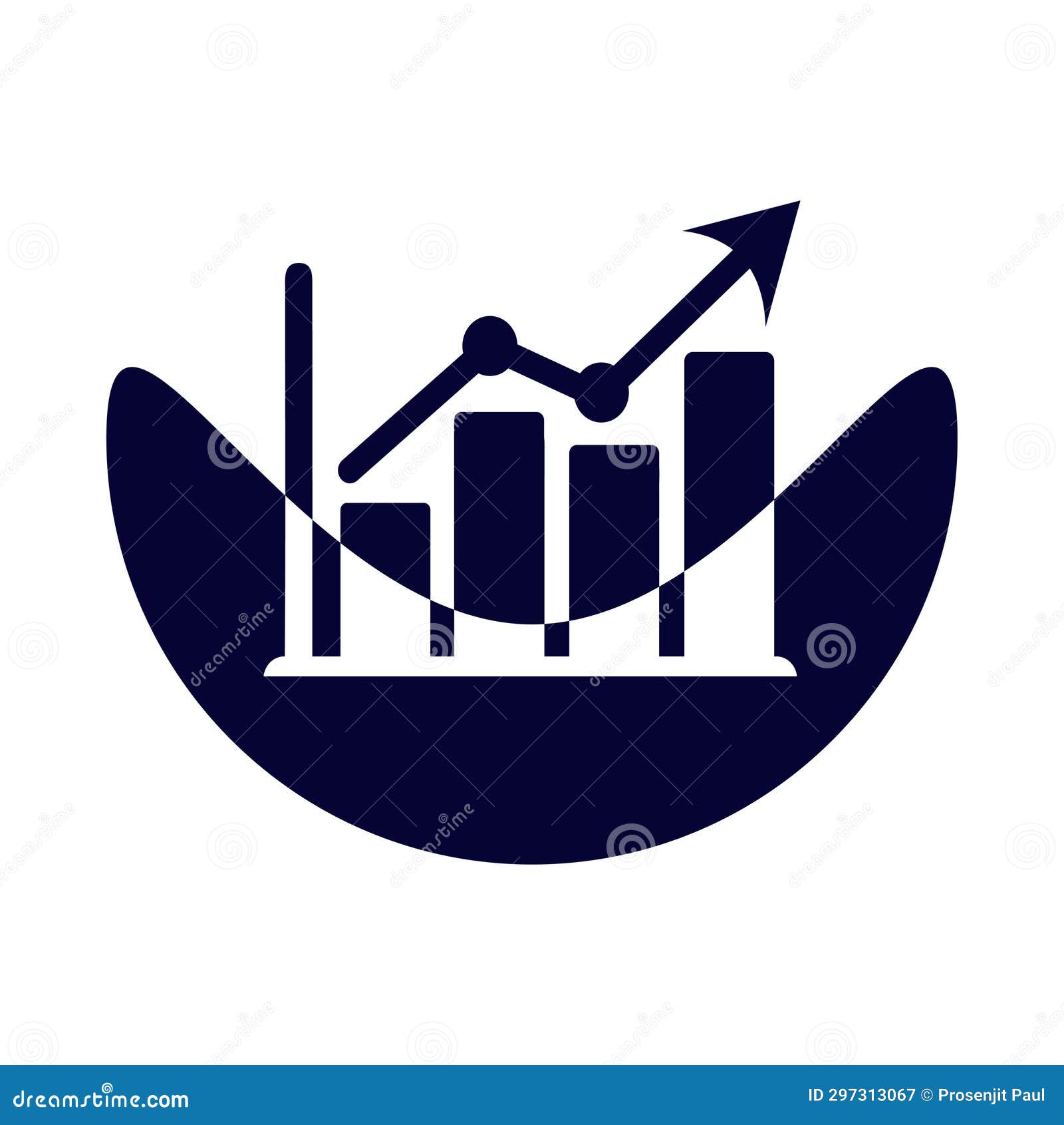 Growth, Graph Chart, Business Growth Graph Icon Stock Vector ...