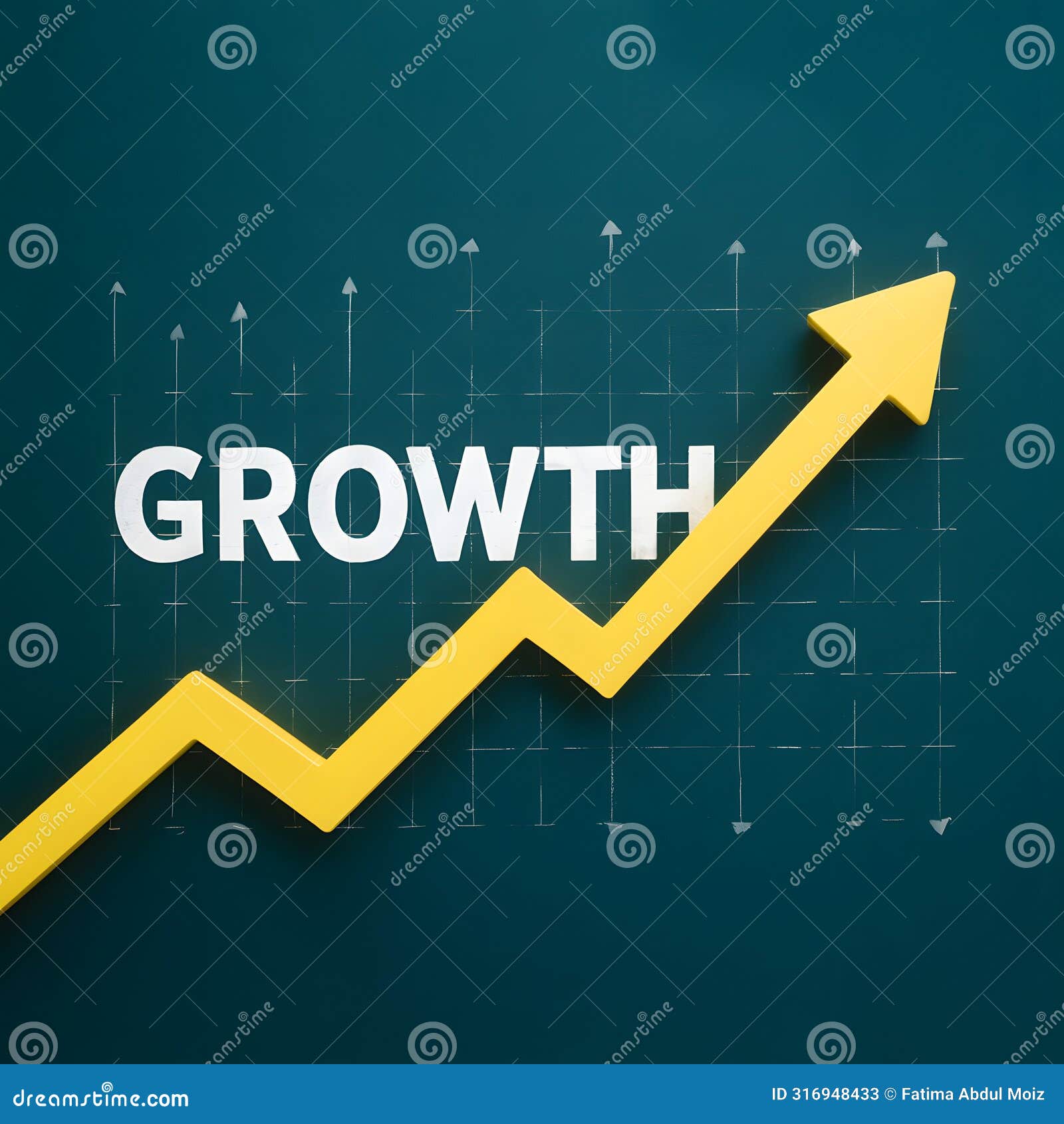 Growth Graph Chart, Development Arrows, Competition Concept, Rise ...