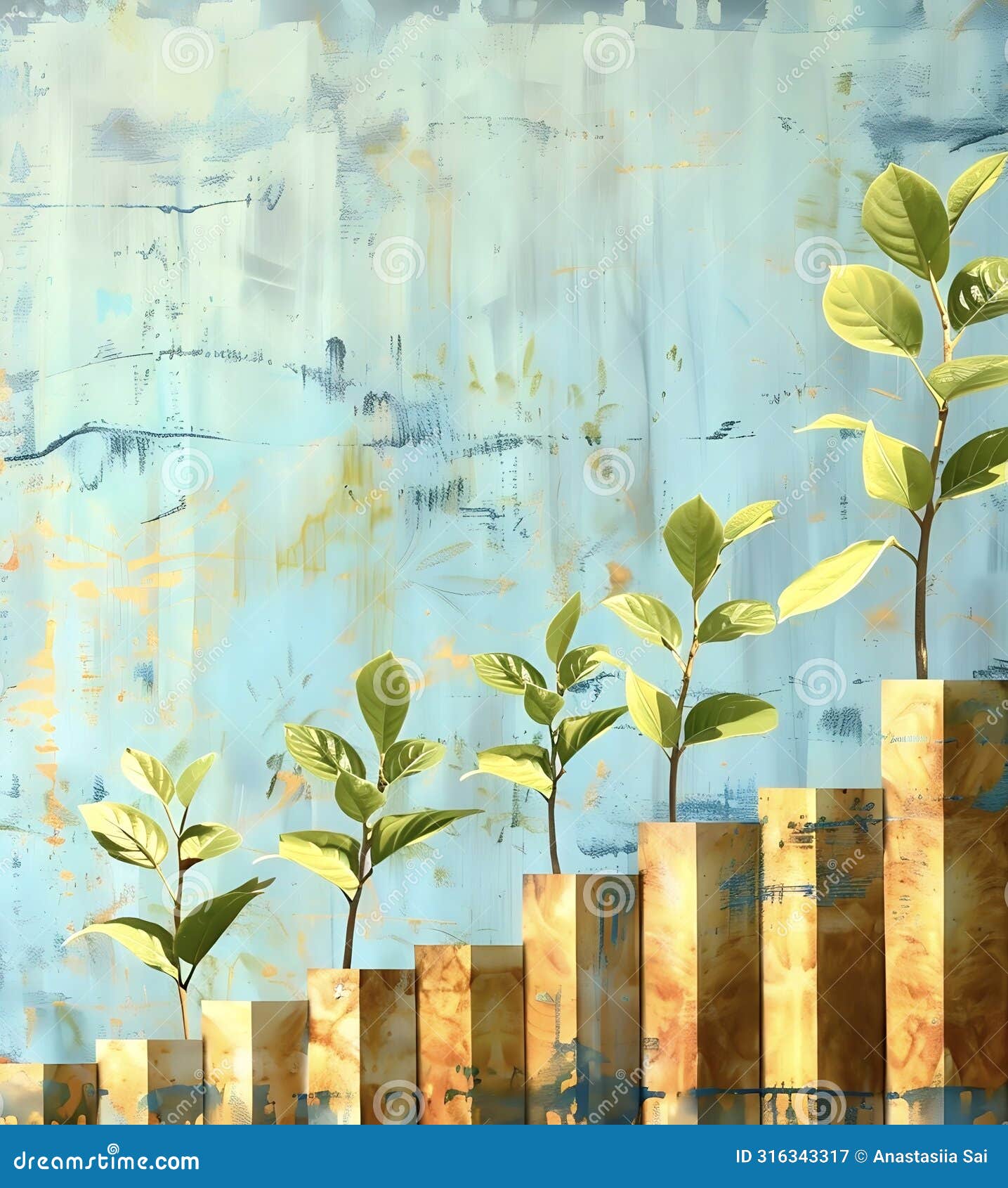 The Growth Graph is Going Up Stock Image - Image of grow, successful ...