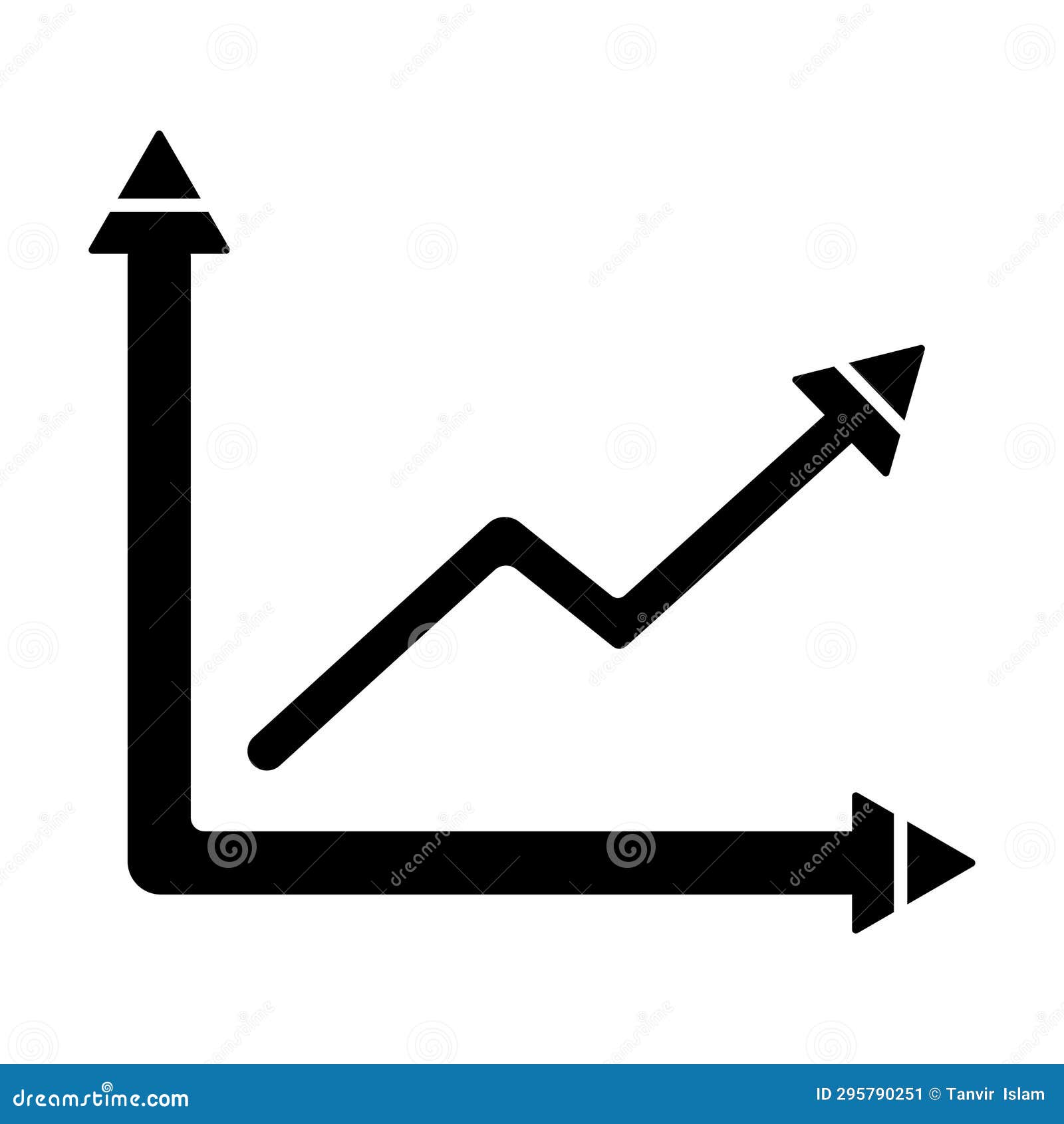 Growth Graph icon stock illustration. Illustration of sales - 295790251