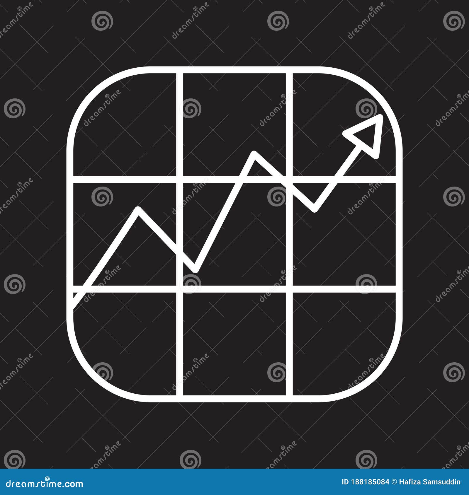 Growth graph. stock vector. Illustration of outline - 188185084 Growth graph. stock vector. Illustration of outline - 188185084