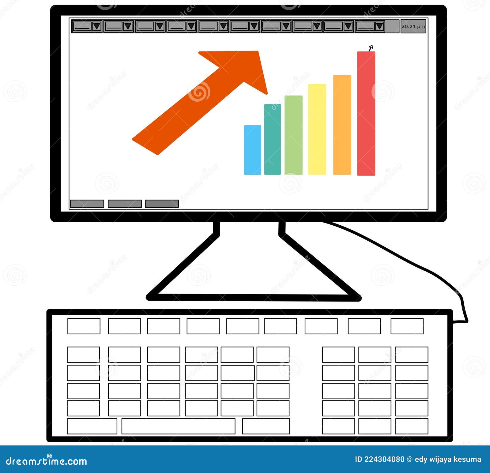 Growth Graphic Chart. Illustration Image Stock Illustration ...