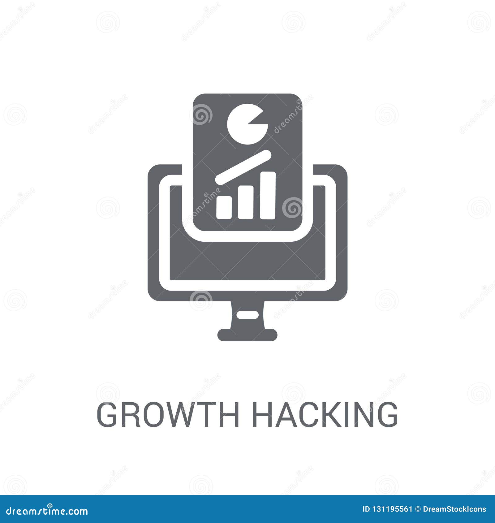 Growth Hacking Icon. Trendy Growth Hacking Logo Concept on White Stock ...
