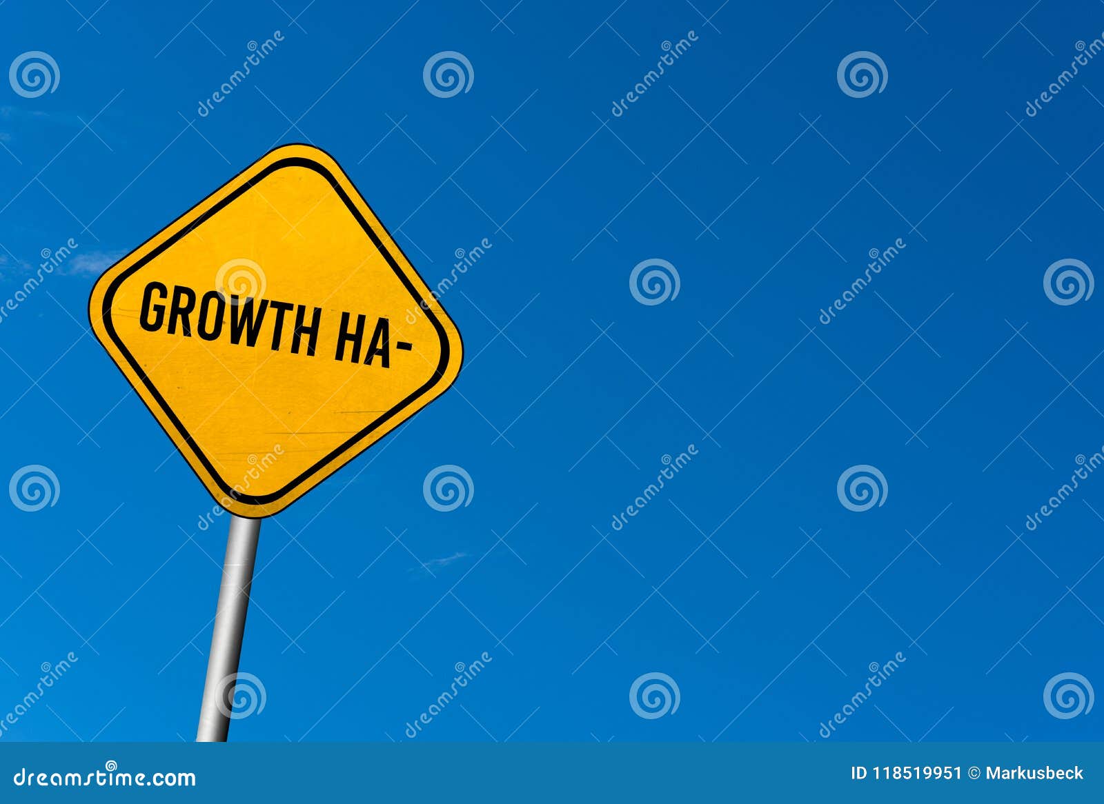 Growth Hacking - Yellow Sign with Blue Sky Stock Image - Image of blog ...