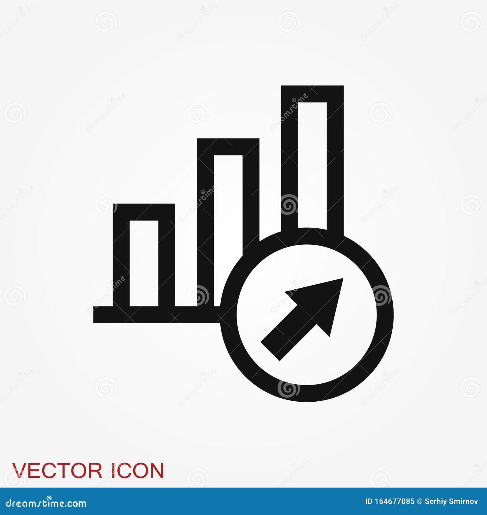 Growth Icon, Business Infographic Icon, Vector Growth Symbol Stock ...