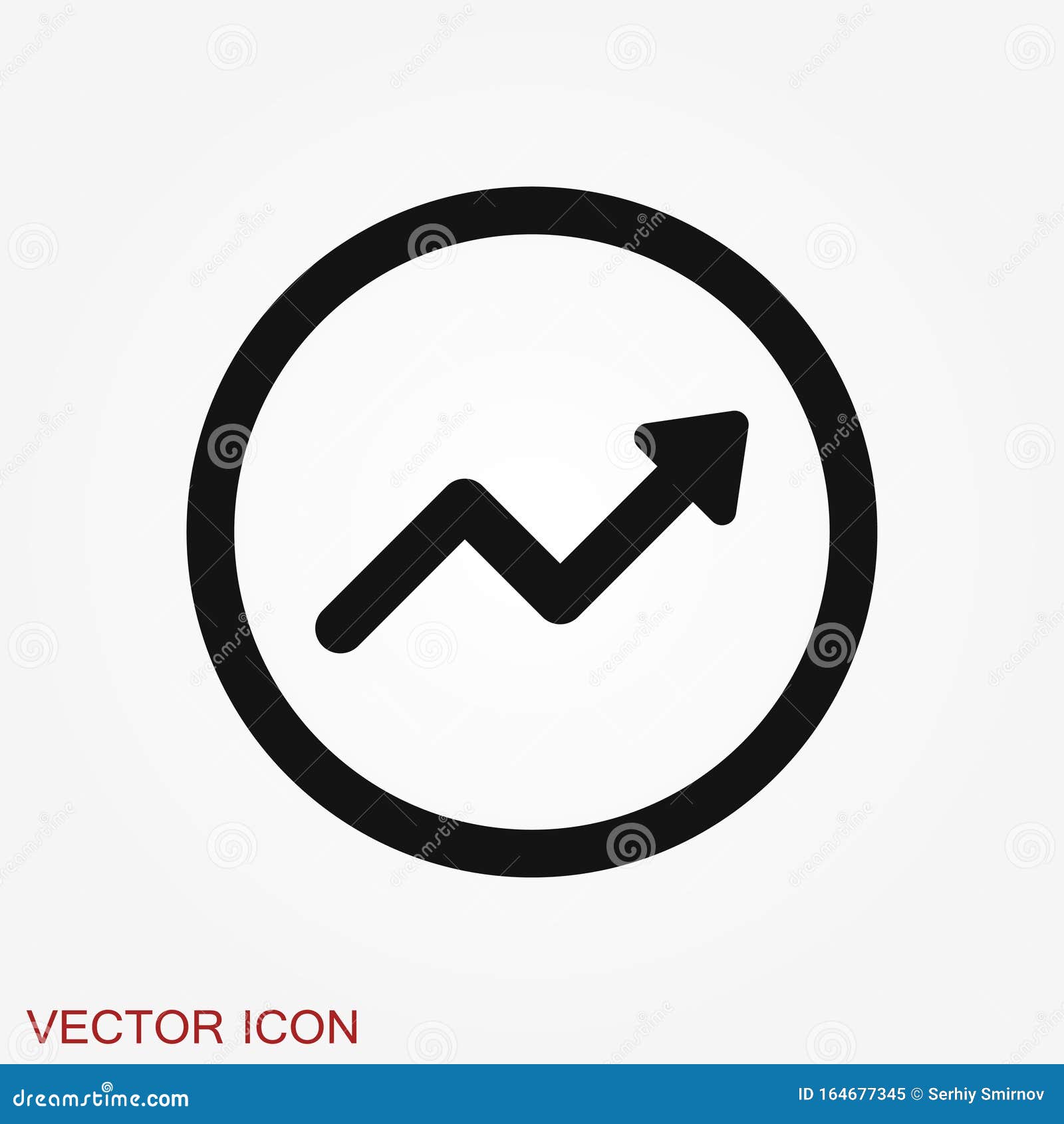 Growth Icon, Business Infographic Icon, Vector Growth Symbol Stock ...