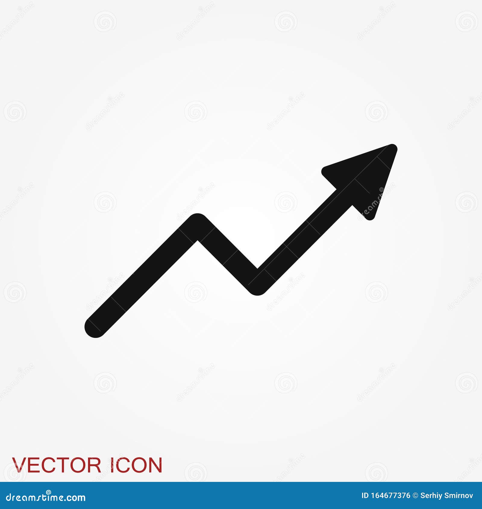Growth Icon, Business Infographic Icon, Vector Growth Symbol Stock ...
