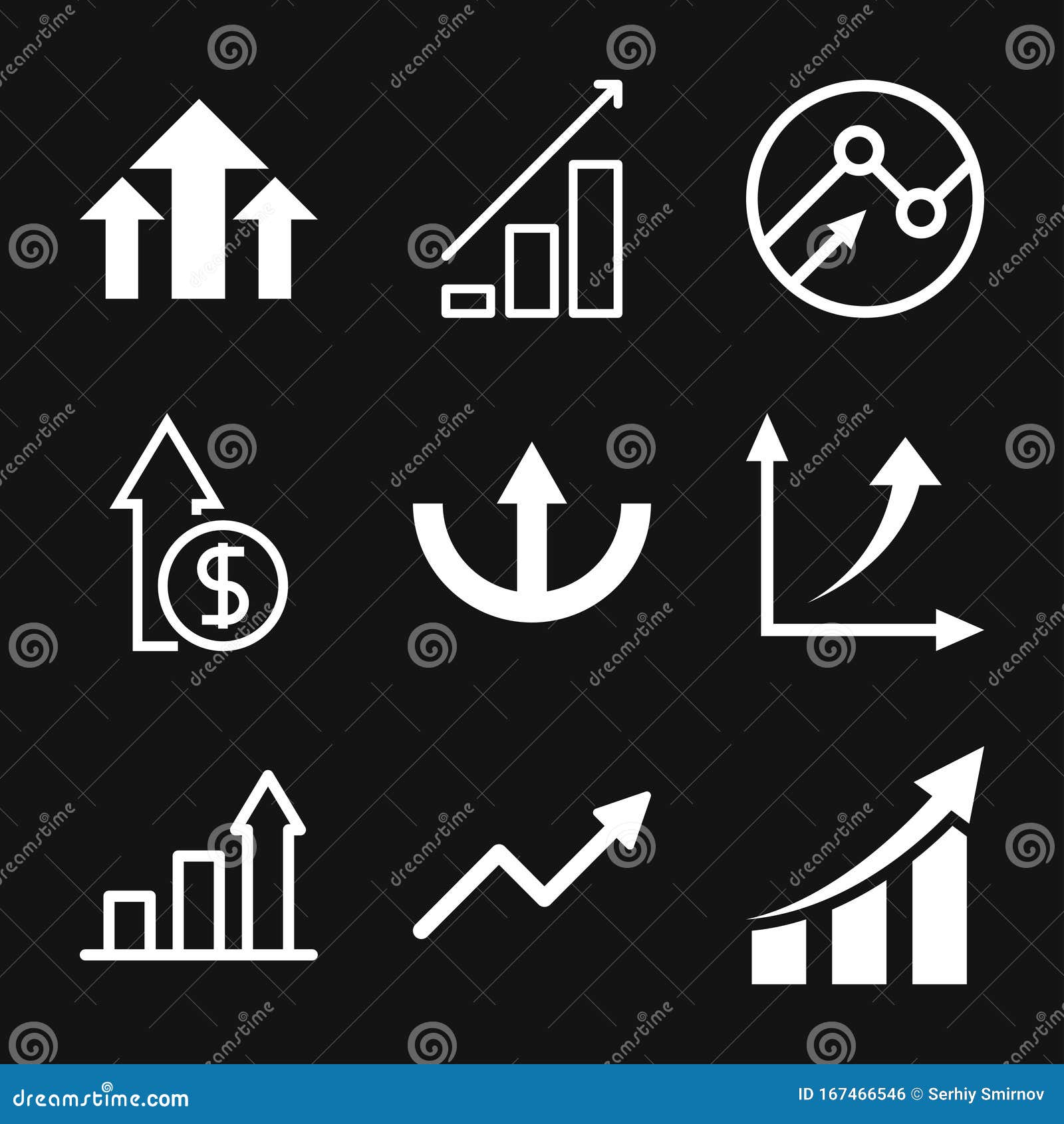Growth Icon, Business Infographic Icon, Vector Growth Symbol Stock ...