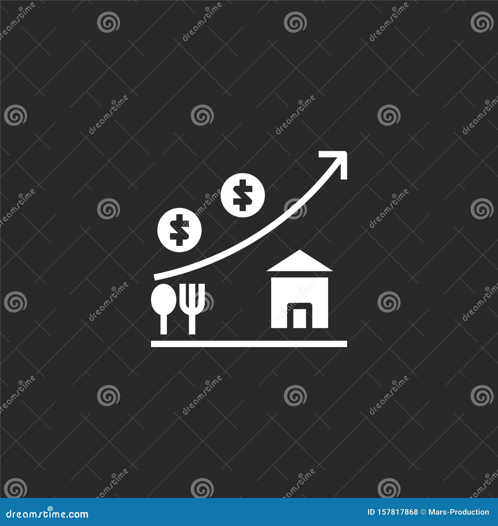 Growth Icon. Filled Growth Icon for Website Design and Mobile, App ...