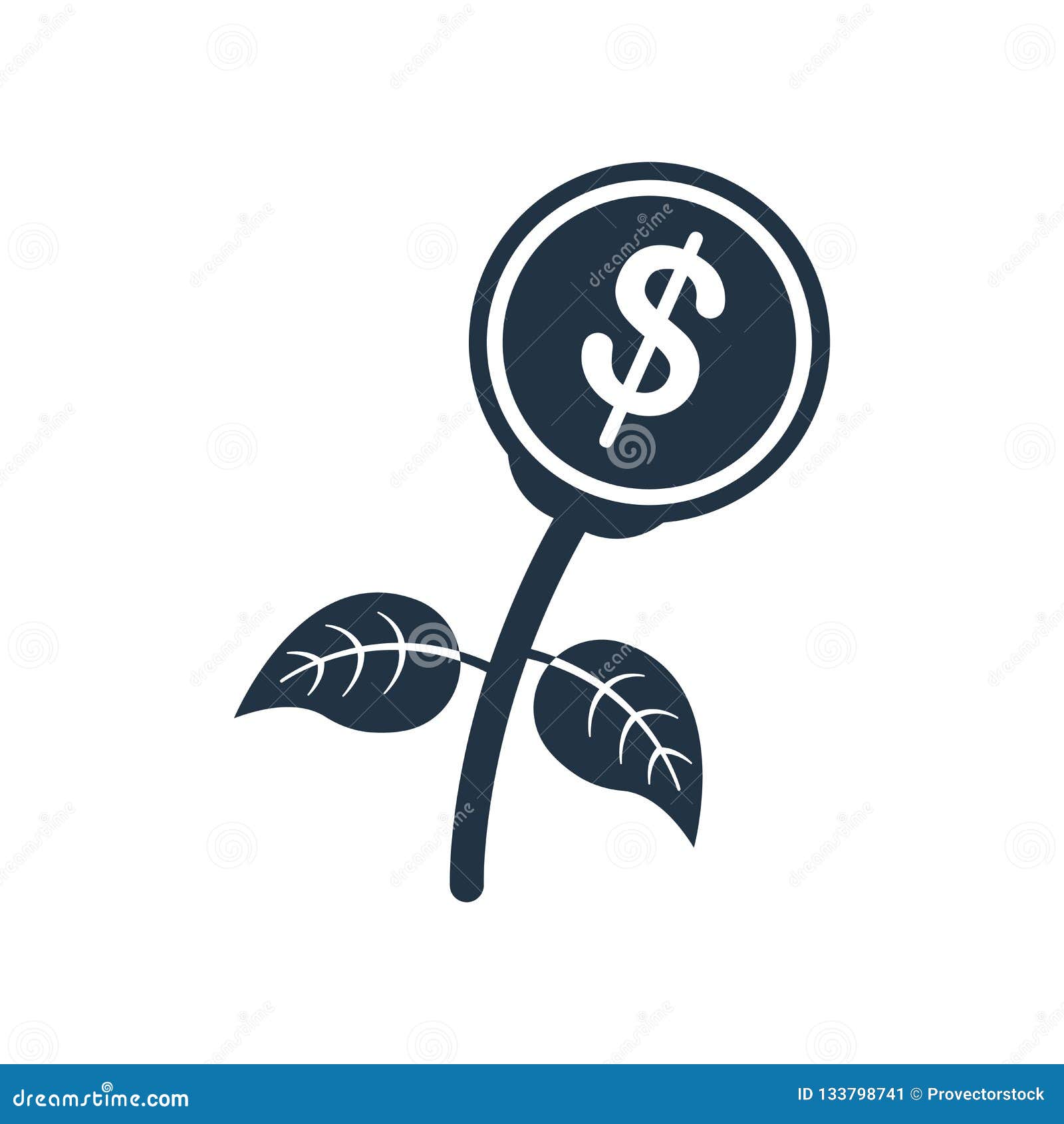 Growth Icon Vector Isolated on White Background, Growth Sign Stock ...
