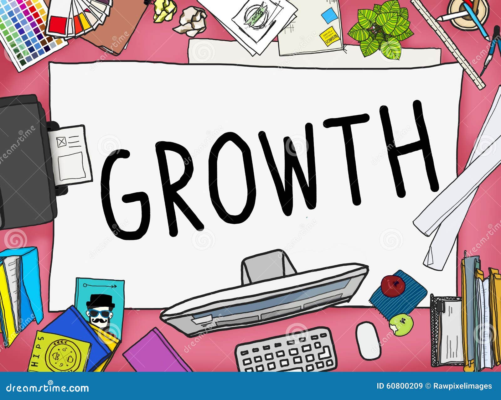 Growth Improvement Grow Increase Process Concept Stock Illustration ...