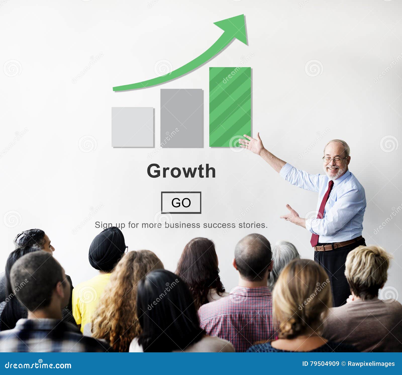 Growth Improvement Success Development Website Concept Stock Image ...