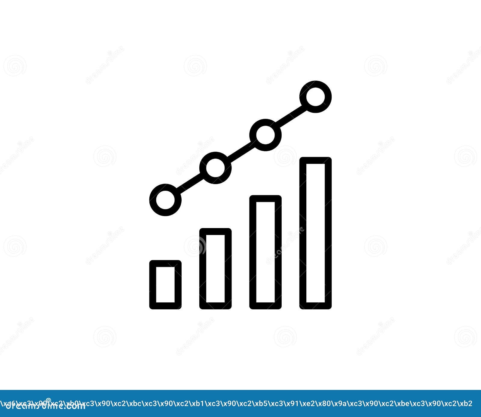 Growth line icon stock vector. Illustration of report - 190295525