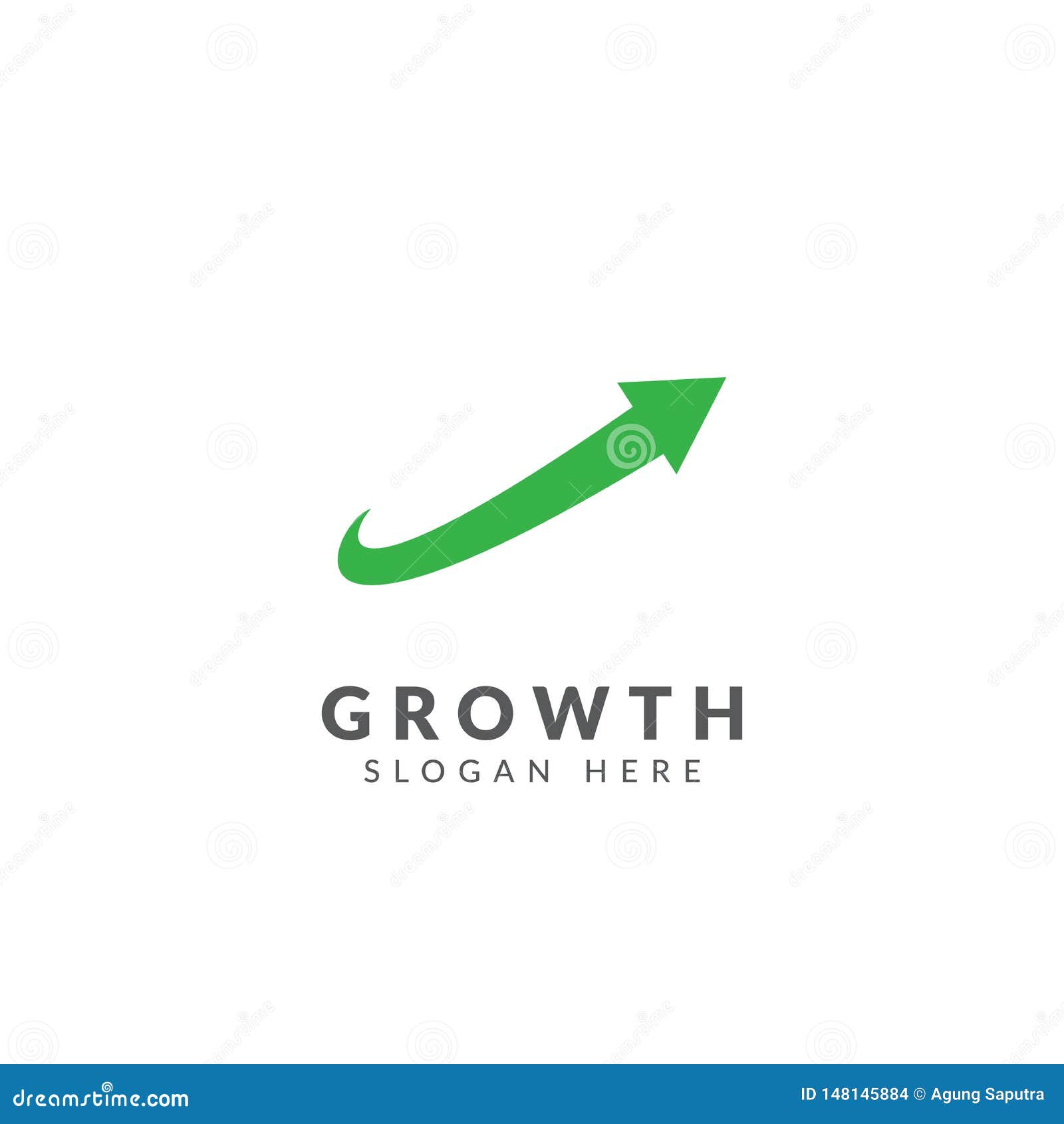 Growth Logo Vector Design Template Stock Vector - Illustration of green ...