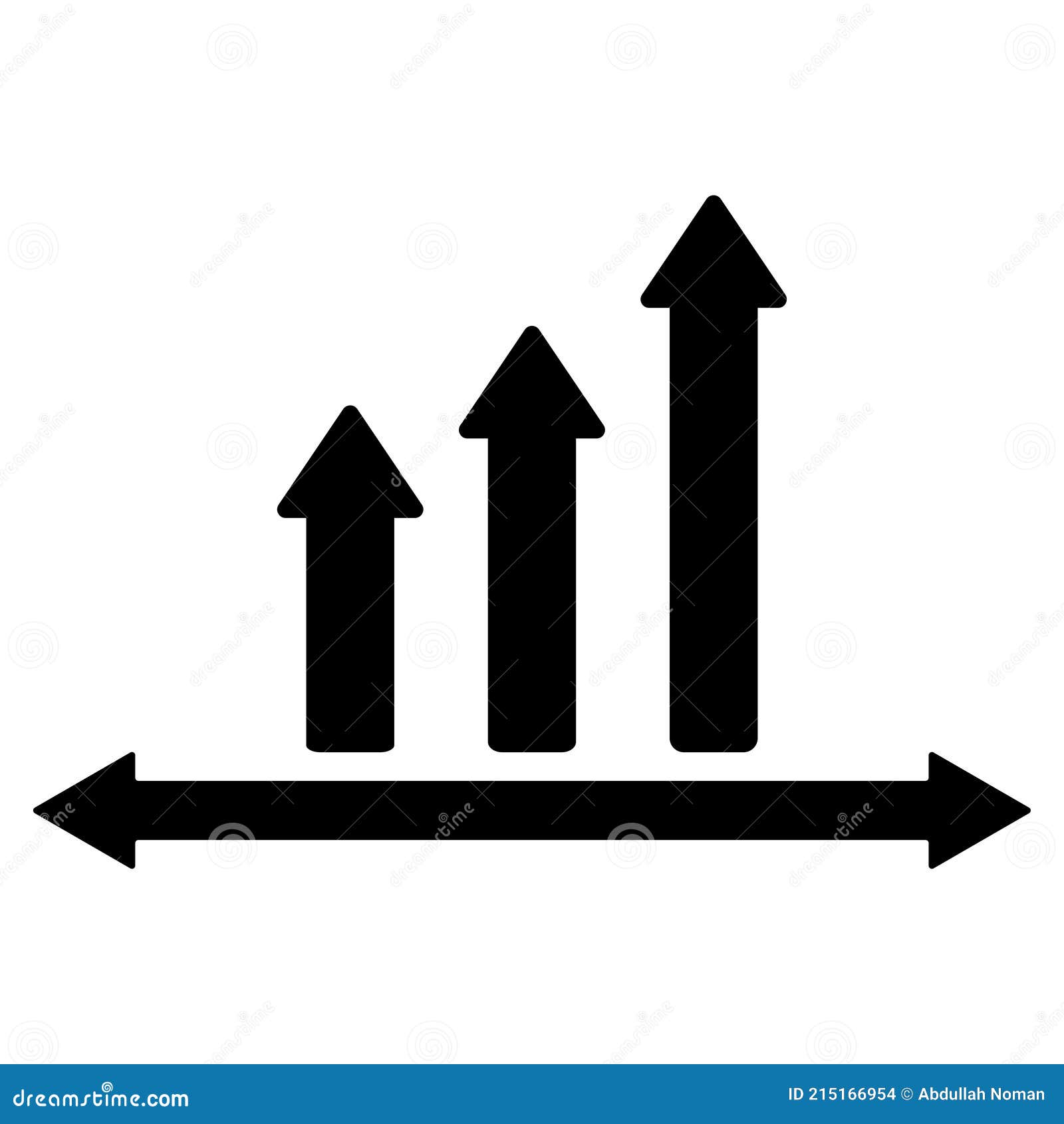 Growth market icon design stock vector. Illustration of chart - 215166954