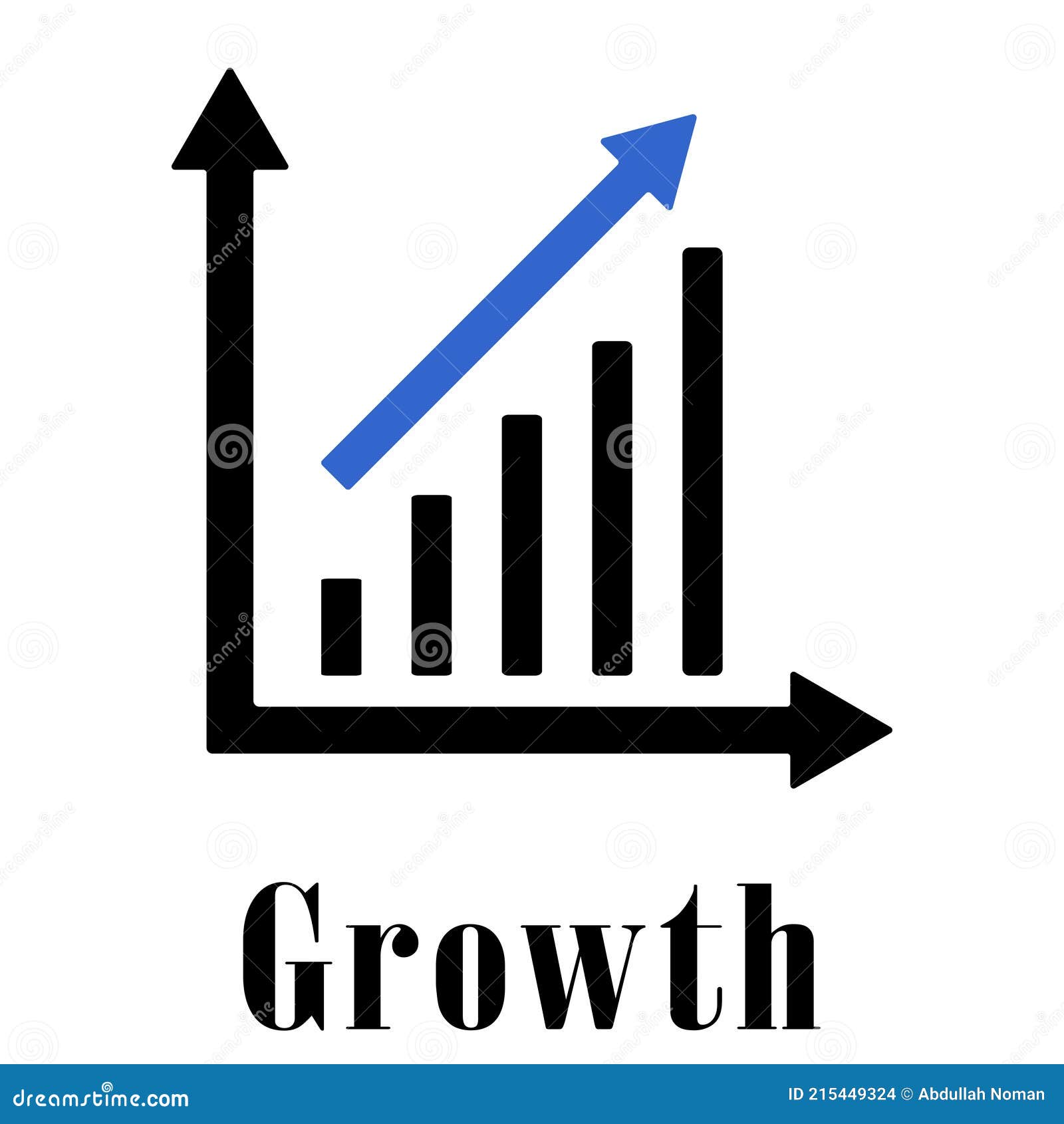 Growth market icon design stock vector. Illustration of analysing ...