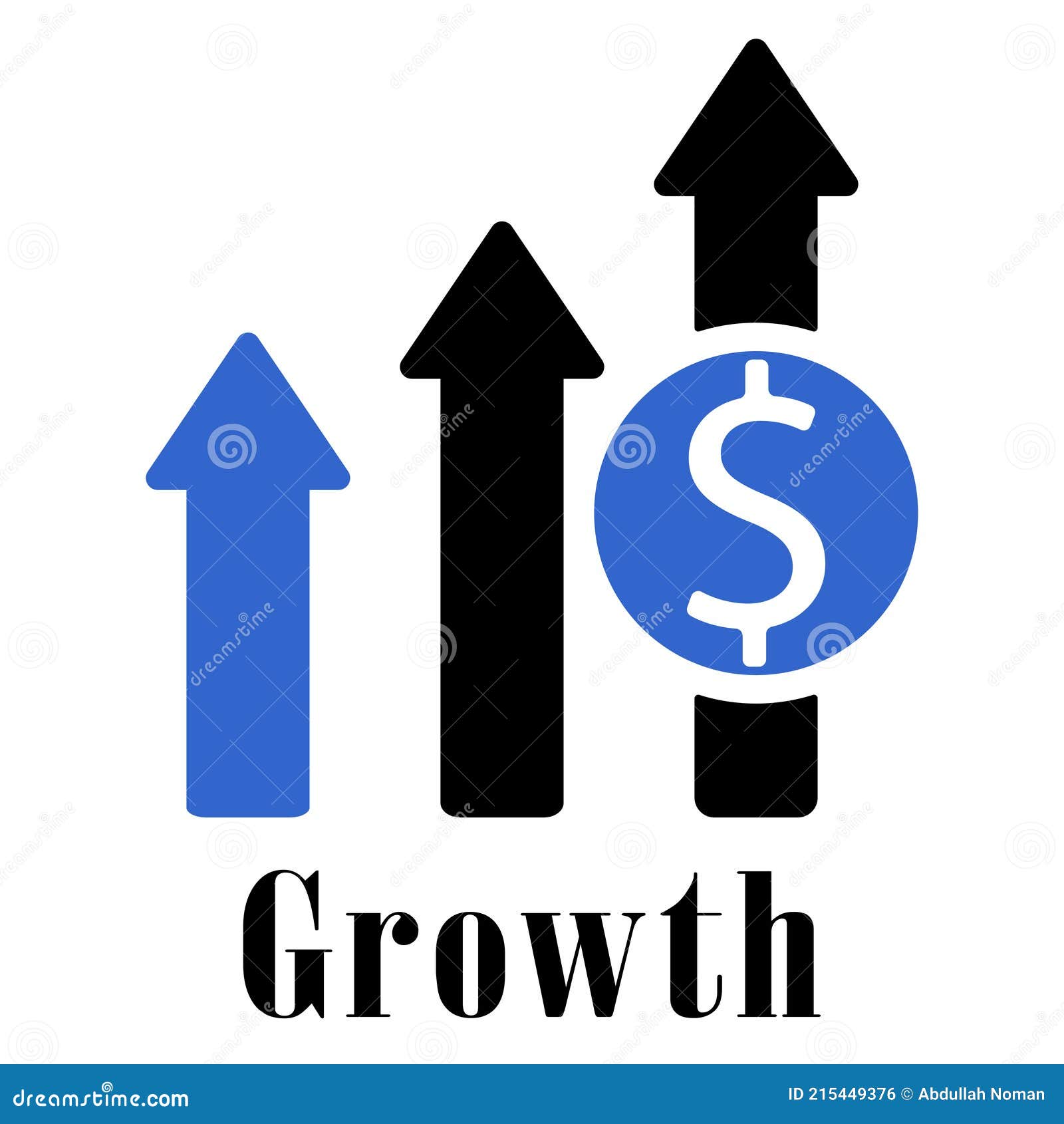 Growth market icon design stock vector. Illustration of cosine - 215449376
