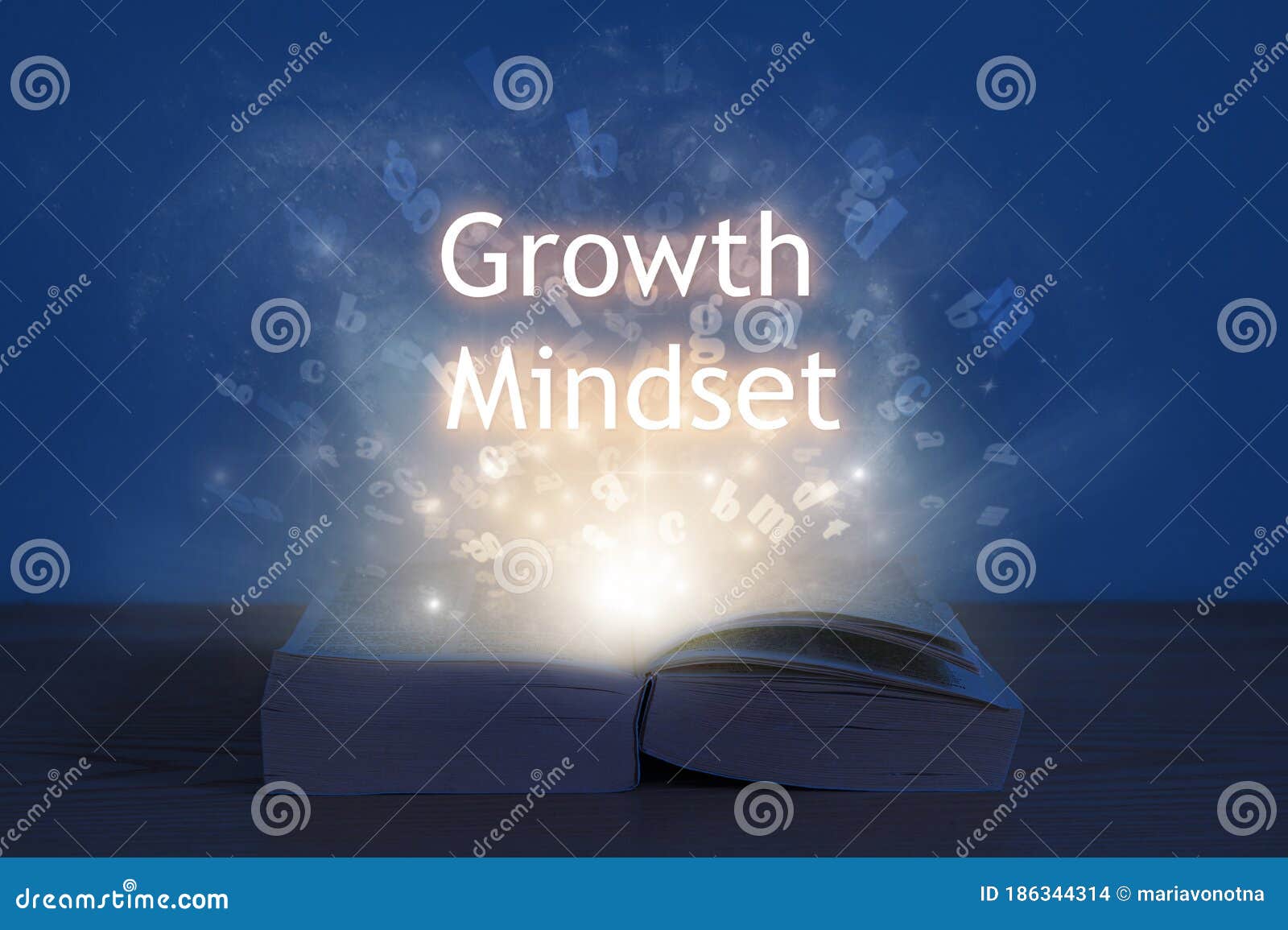 Growth Mindset Fixed Mindset Scale Concept Stock Photography ...