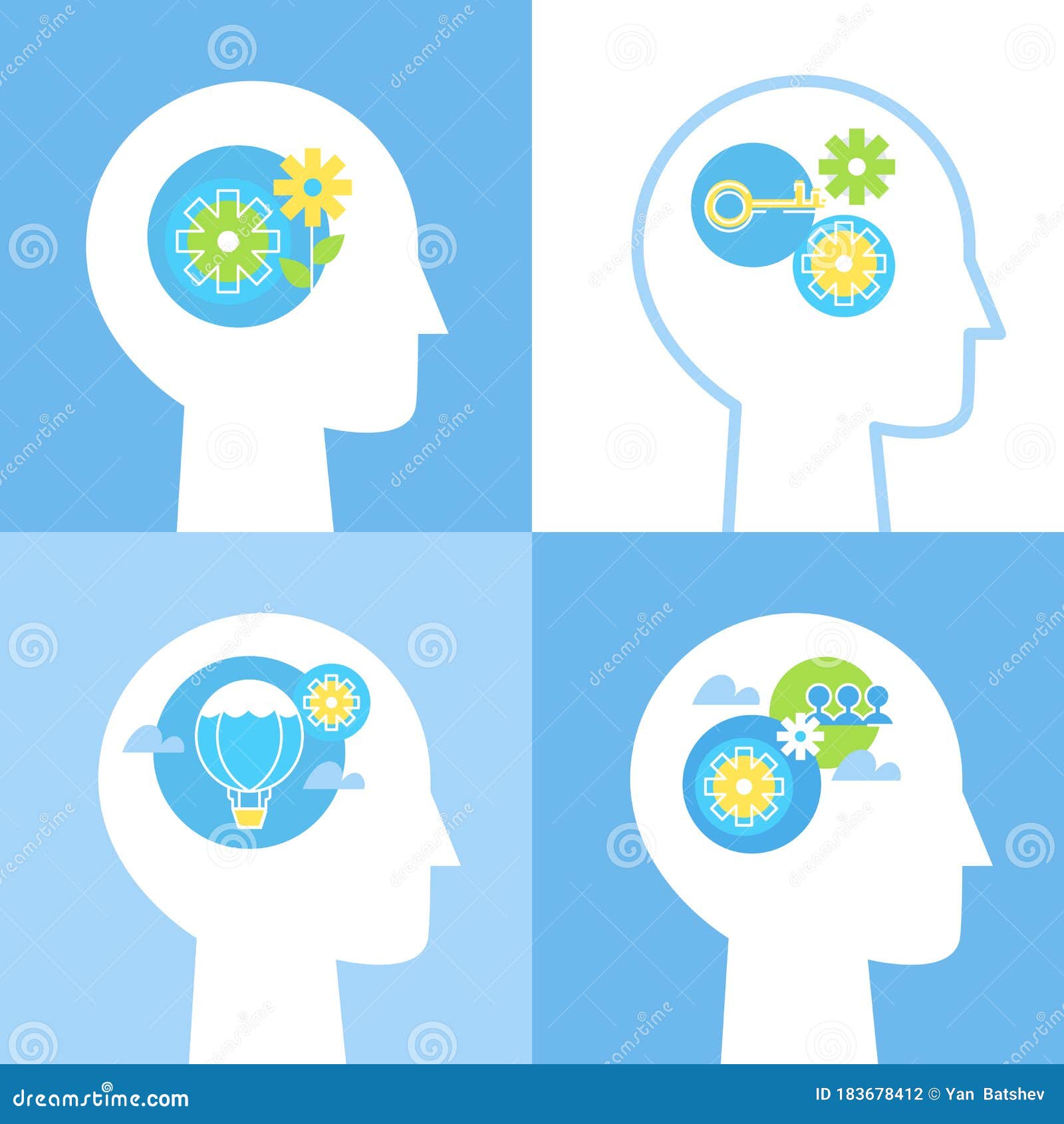 Growth Mindset, Empathy, Collaboration and Resilience Concept ...