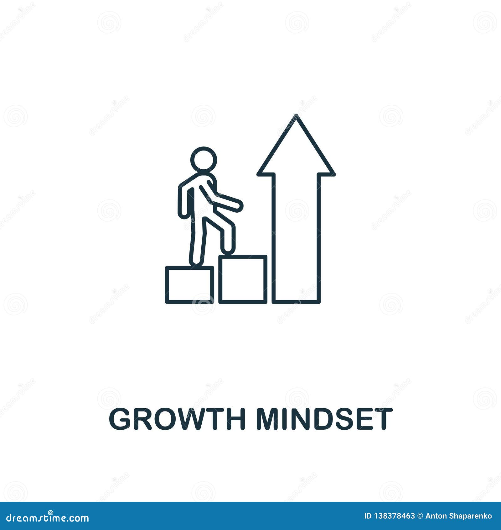 Growth Mindset Icon. Thin Outline CreativeGrowth Mindset Design from ...