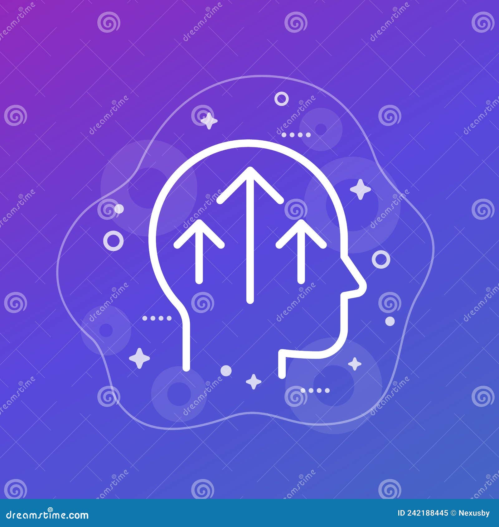 Growth Mindset, Self-improvement Line Vector Icon Stock Vector ...