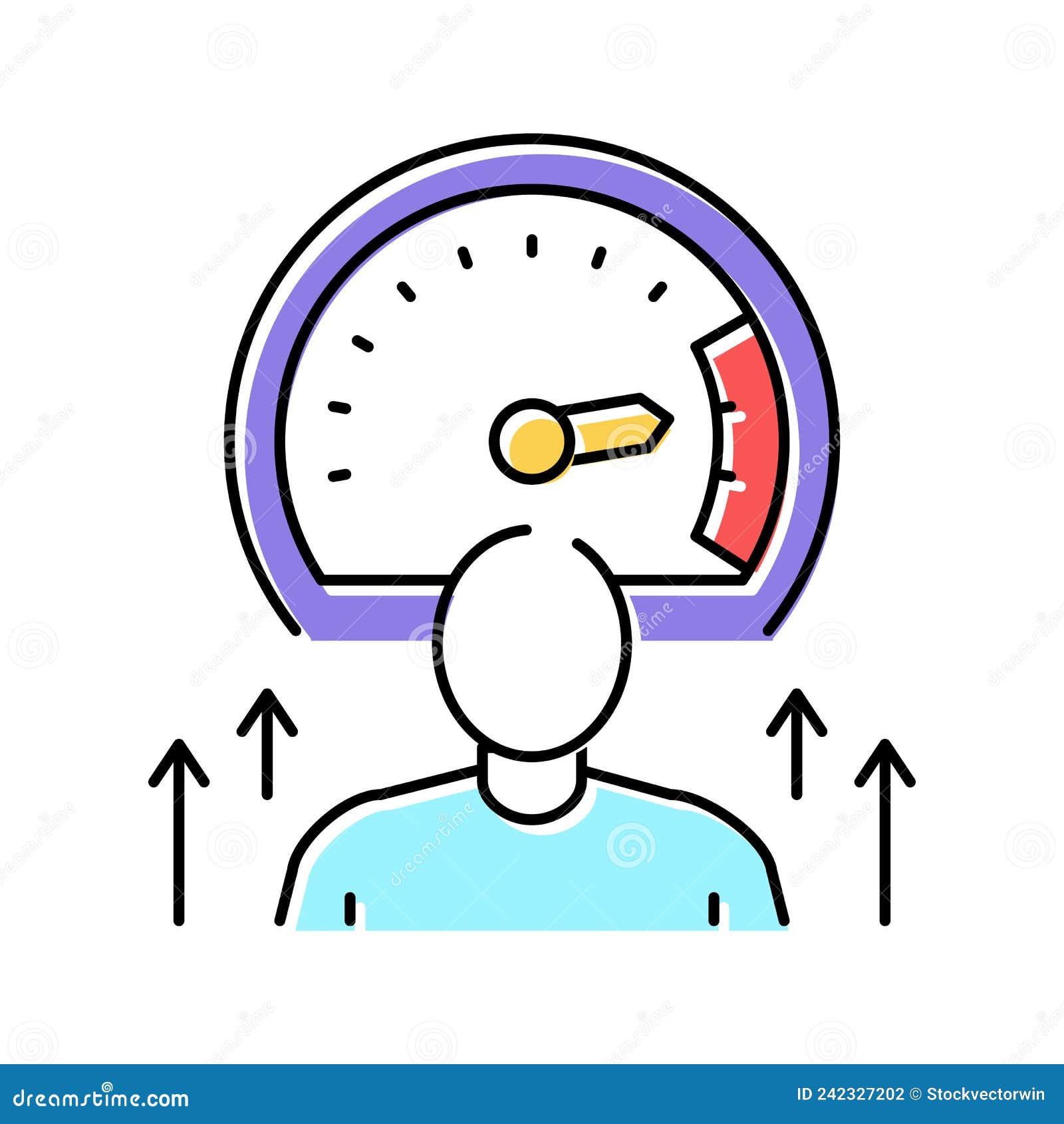 Growth Mindset Soft Skill Color Icon Vector Illustration Stock Vector ...