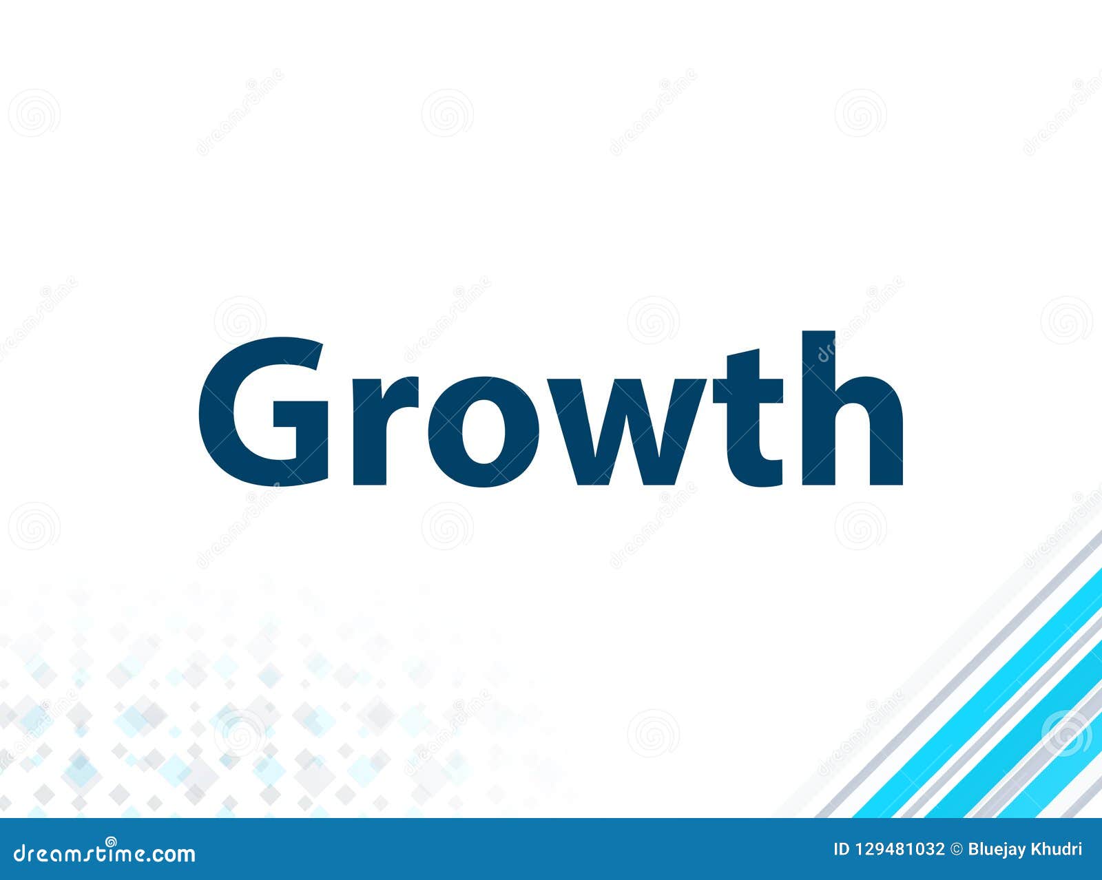 Growth Modern Flat Design Blue Abstract Background Stock Illustration ...