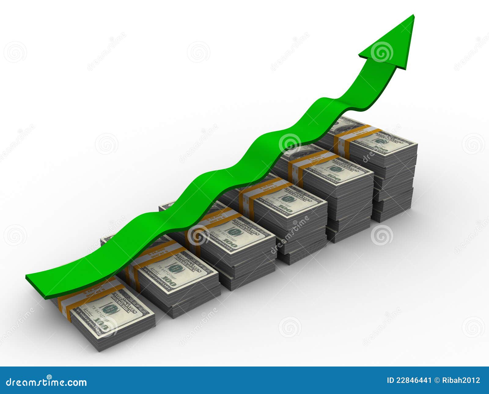 Growth of money stock illustration. Illustration of bill - 22846441