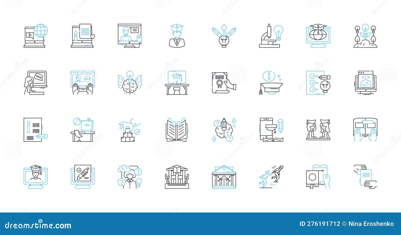 Evolution Line Icons, Signs, Vector Set, Outline Illustration Concept ...