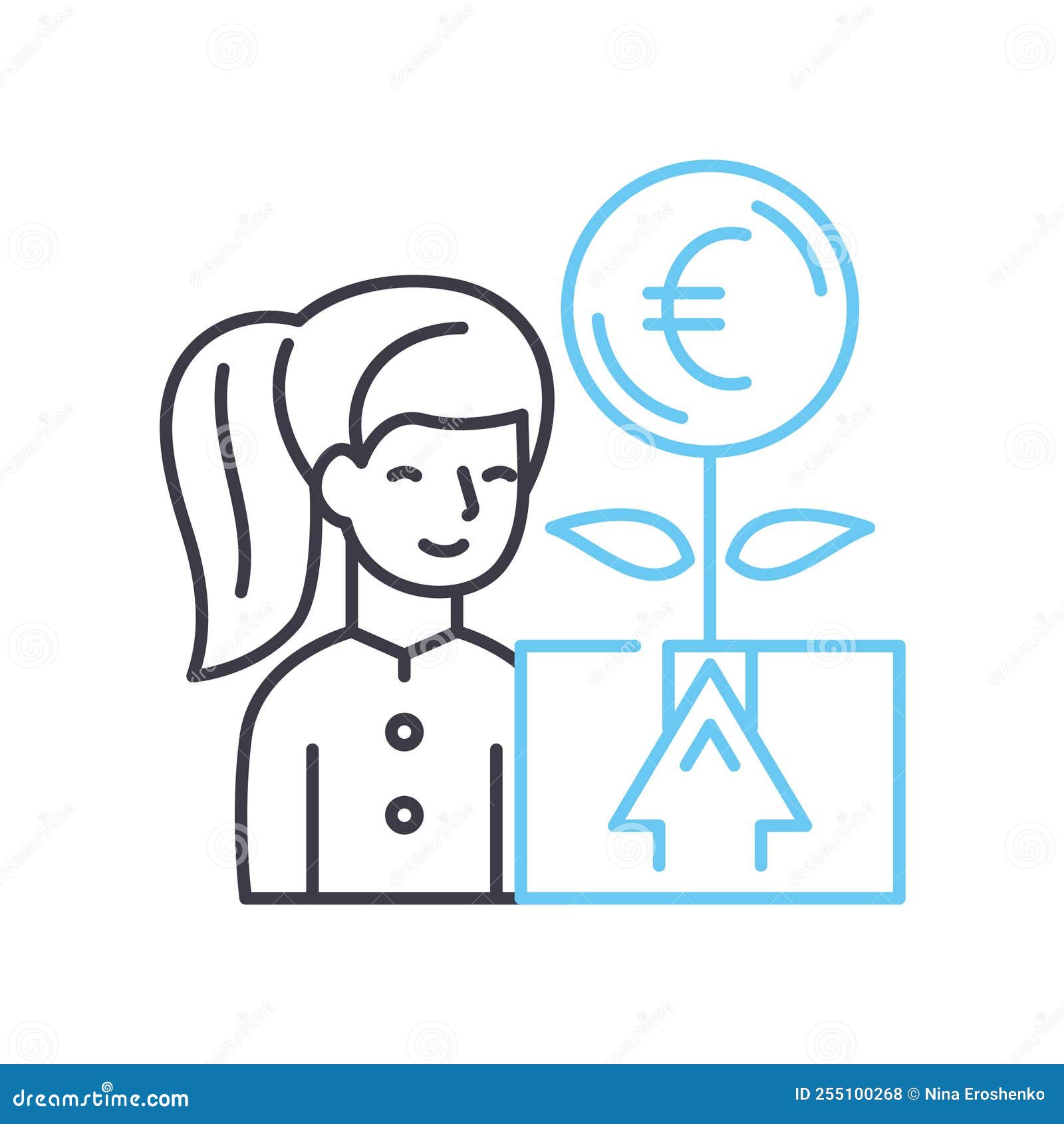 Growth Product Icon Vector Operational Excellence Symbol Cost ... Growth Product Icon Vector Operational Excellence Symbol Cost ...
