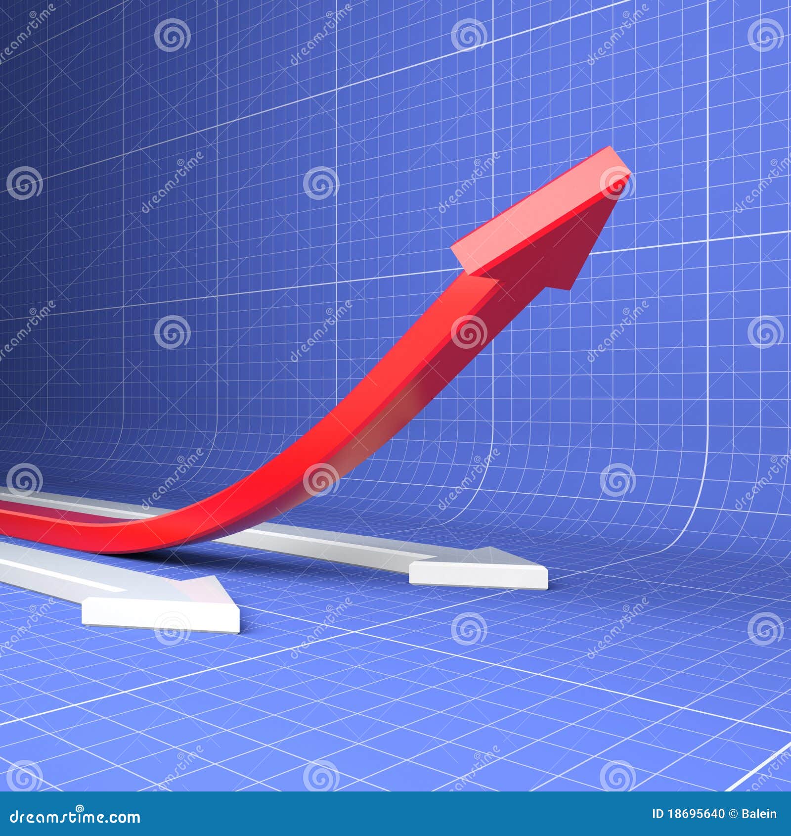 Growth of the productivity stock illustration. Illustration of ...