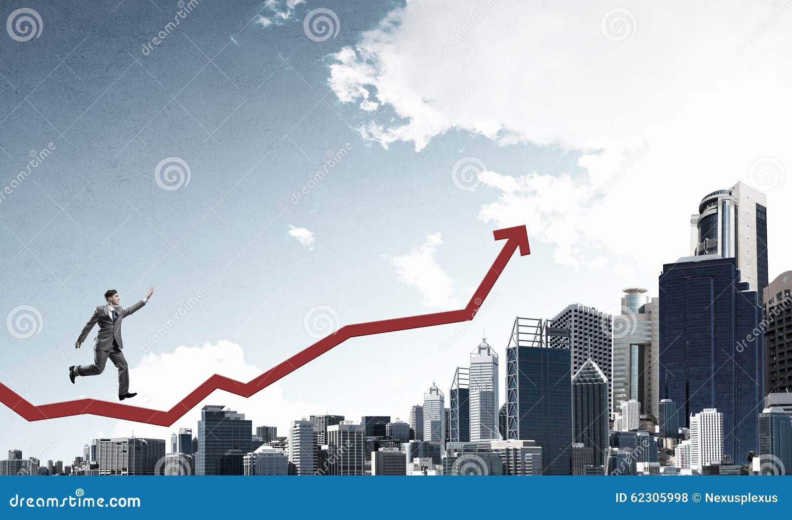 Growth and Progress in Business Stock Photo - Image of finance, concept ...