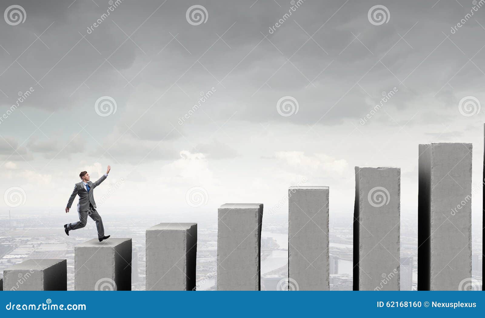 Growth and Progress in Business Stock Photo - Image of creativity ...