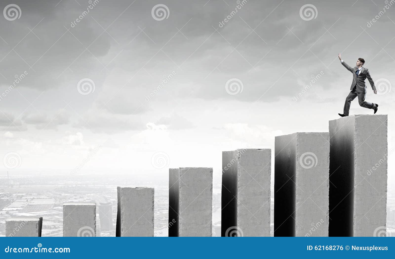Growth and Progress in Business Stock Photo - Image of chart, rising ...