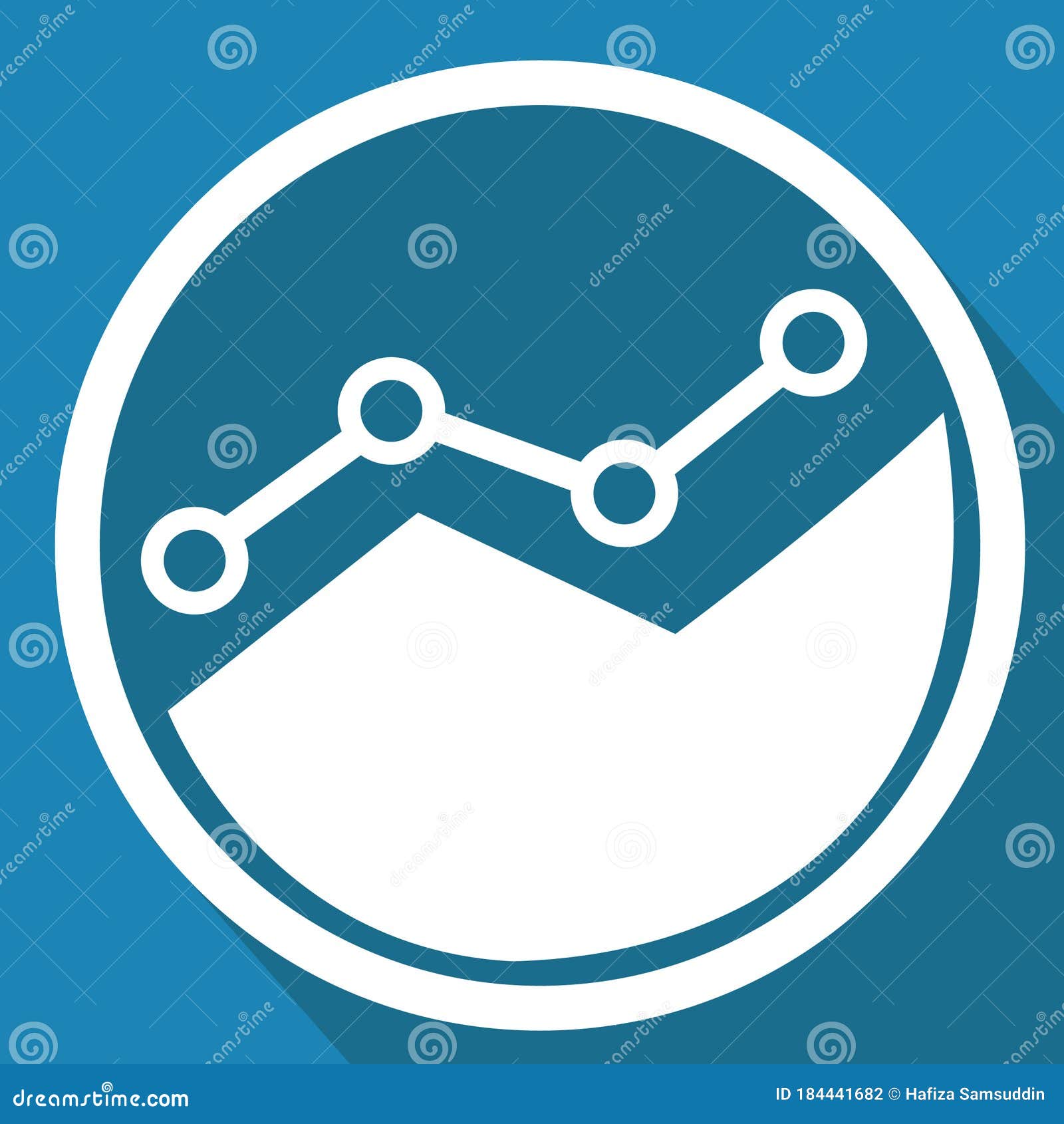 Growth Progress Chart. Vector Illustration Decorative Background Design ...