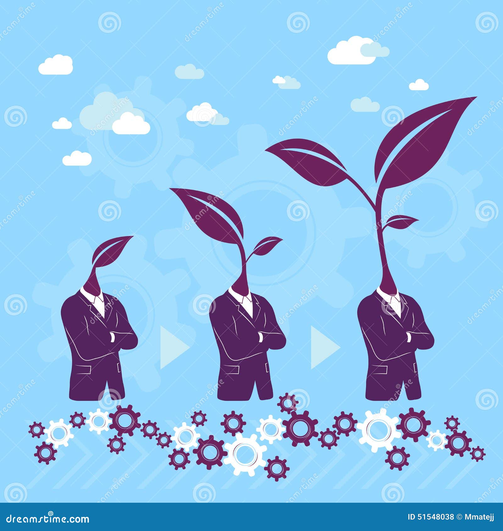 Growth / Progress concept stock vector. Illustration of hibrid - 51548038