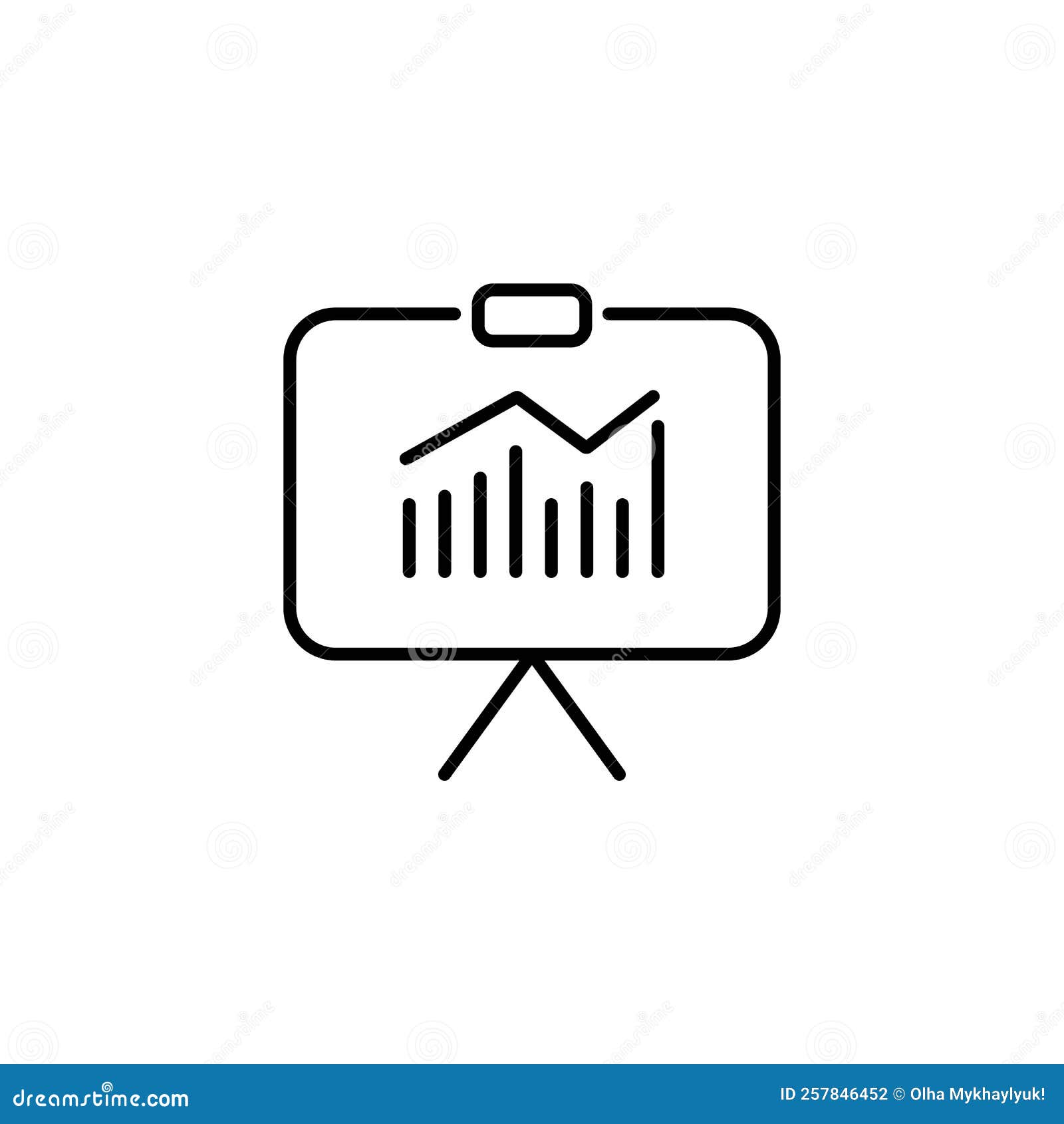 Growth Rate - Minimal Line Web Icon. Simple Vector Illustration ...