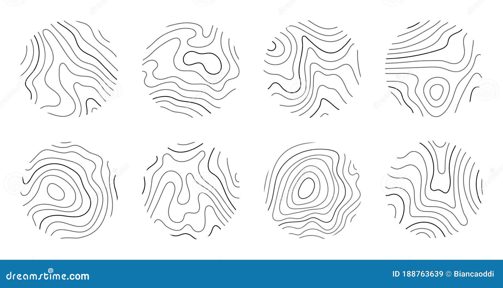 Growth Rings of a Tree. Wood Stump Line Design Stock Vector ...