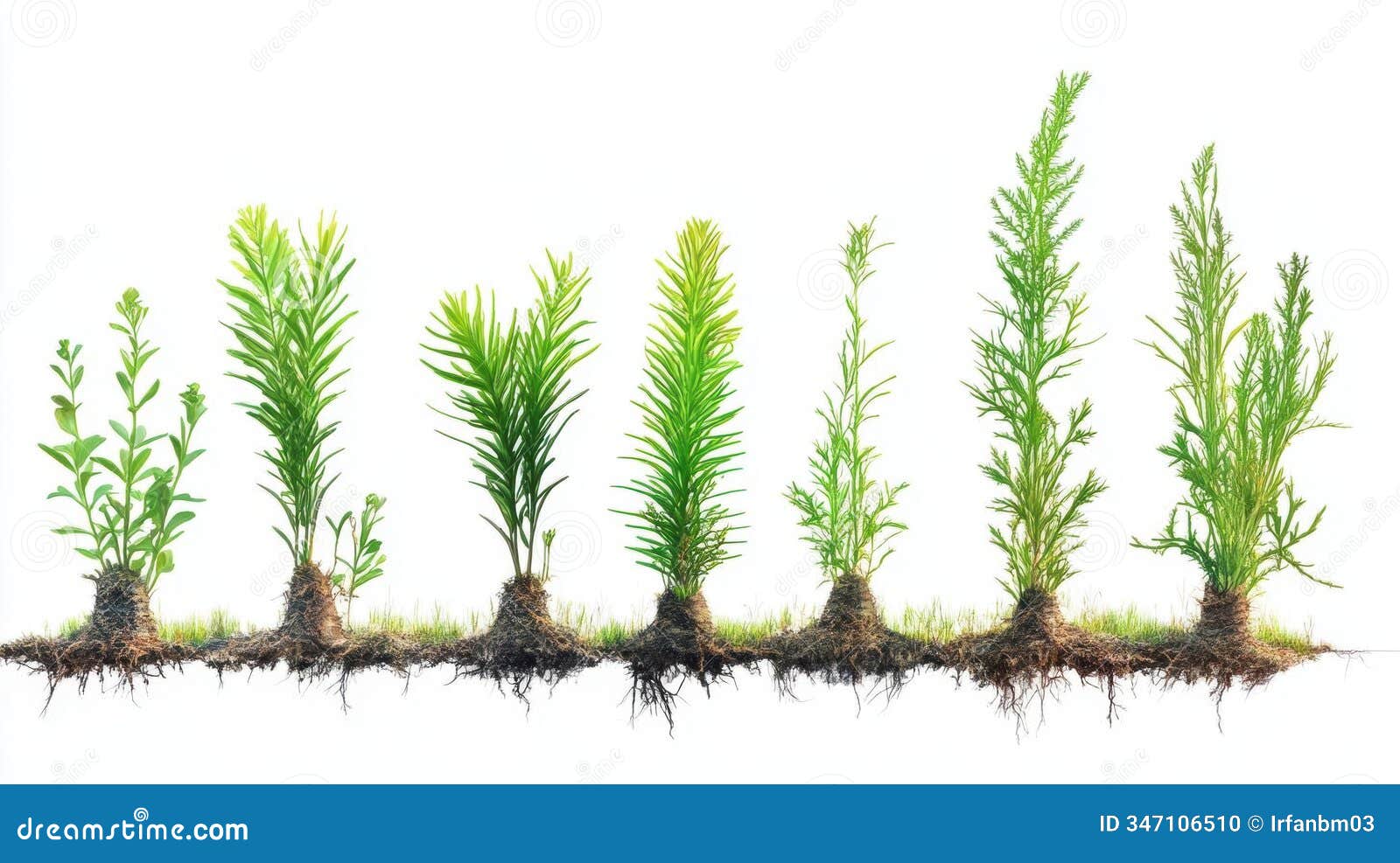 Growth Stages, from Seedling To Mature Plant, a Visual Representation ...