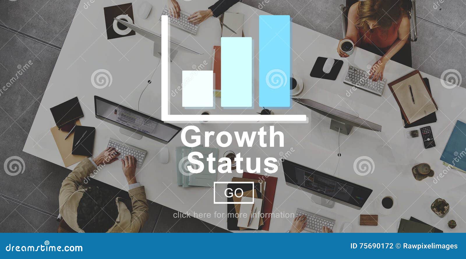 Growth Status Technology Online Website Concept Stock Photo - Image of ...