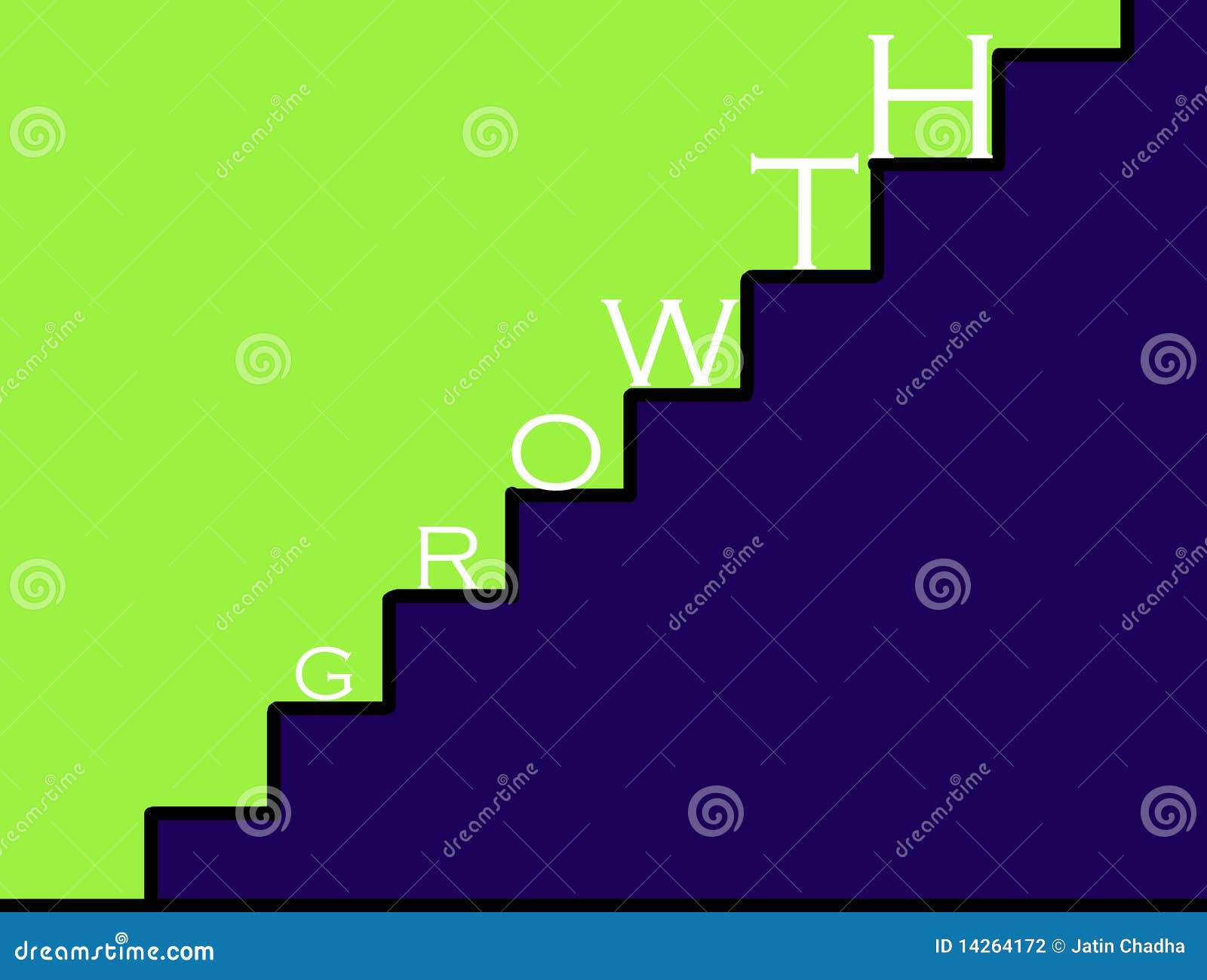 Growth Steps stock illustration. Illustration of design - 14264172